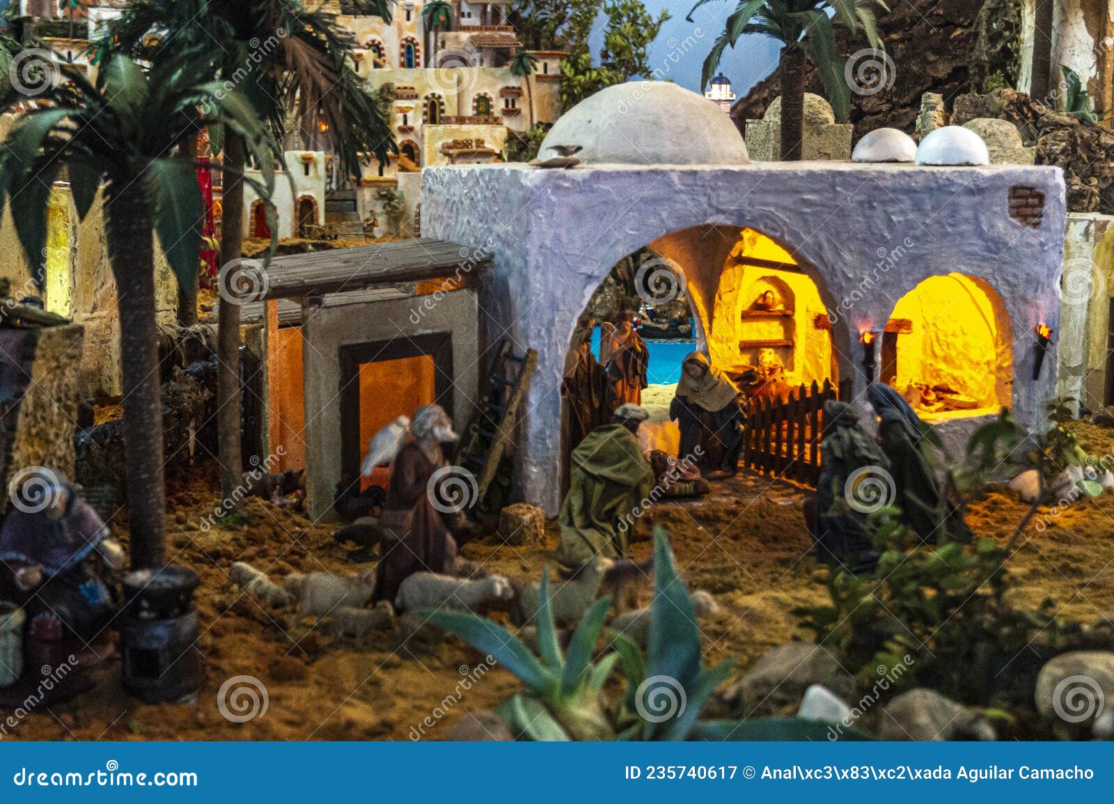 Christmas nativity scene editorial photography. Image of catholic ...