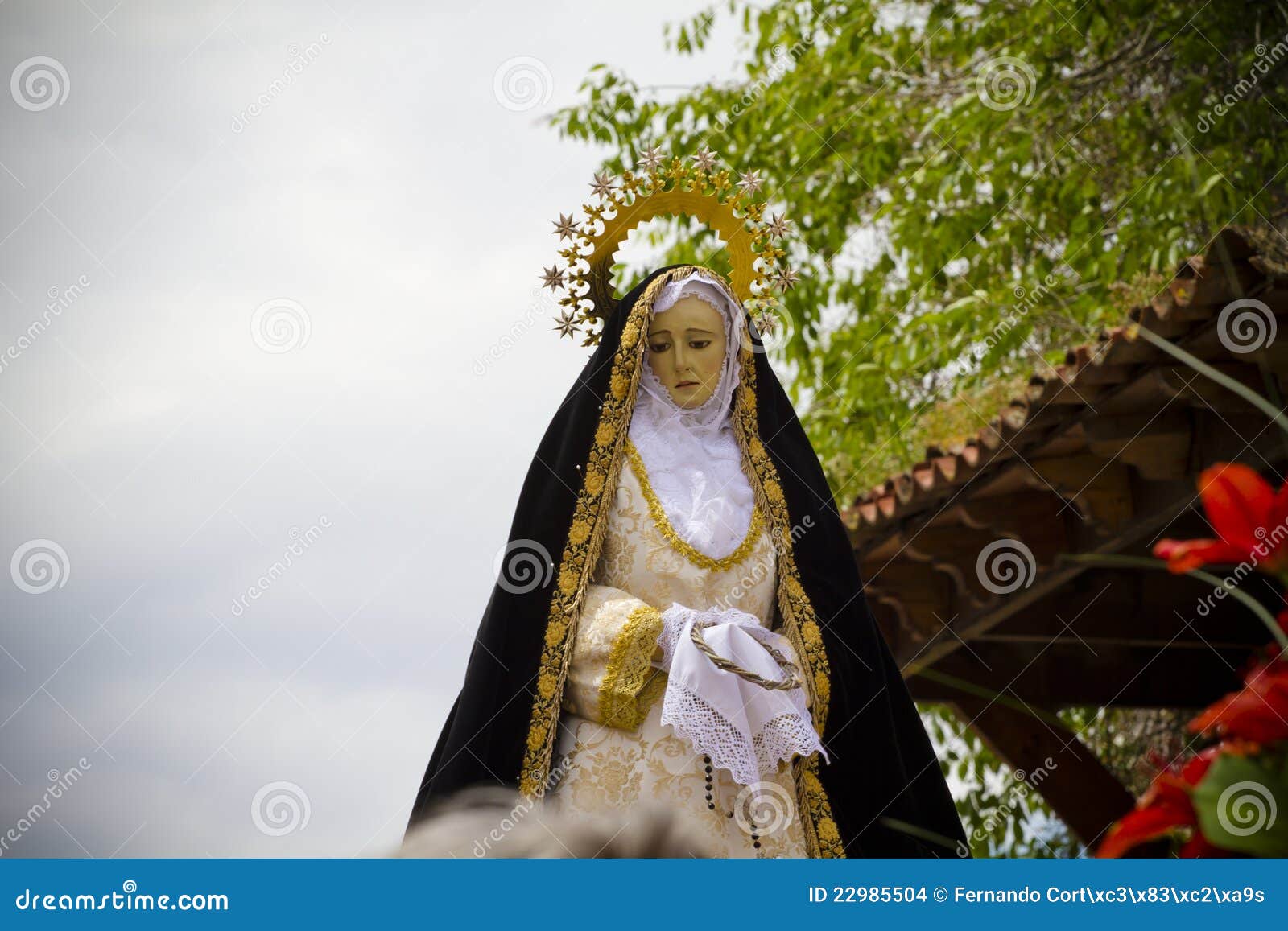 Typical Spanish Easter Celebration Procession Stock Photo - Image of ...