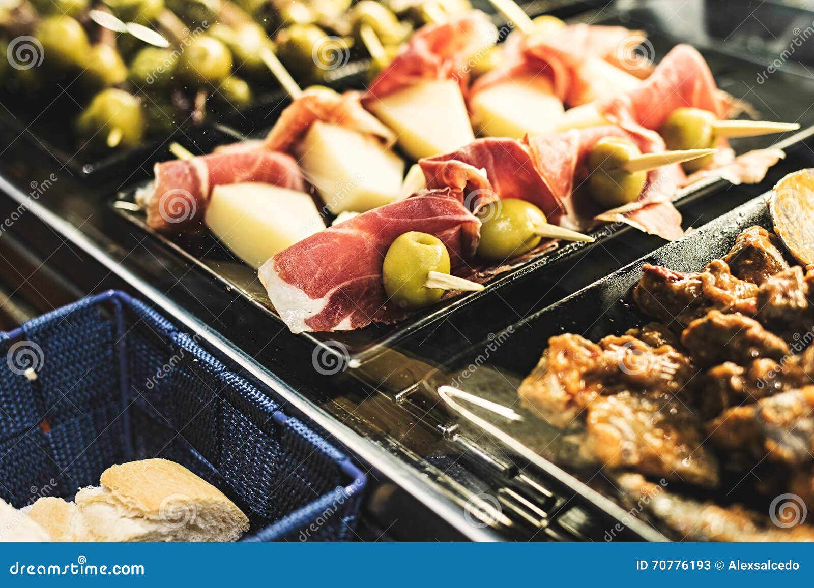Typical spanish snack stock image. Image of tapas, plate - 70776193