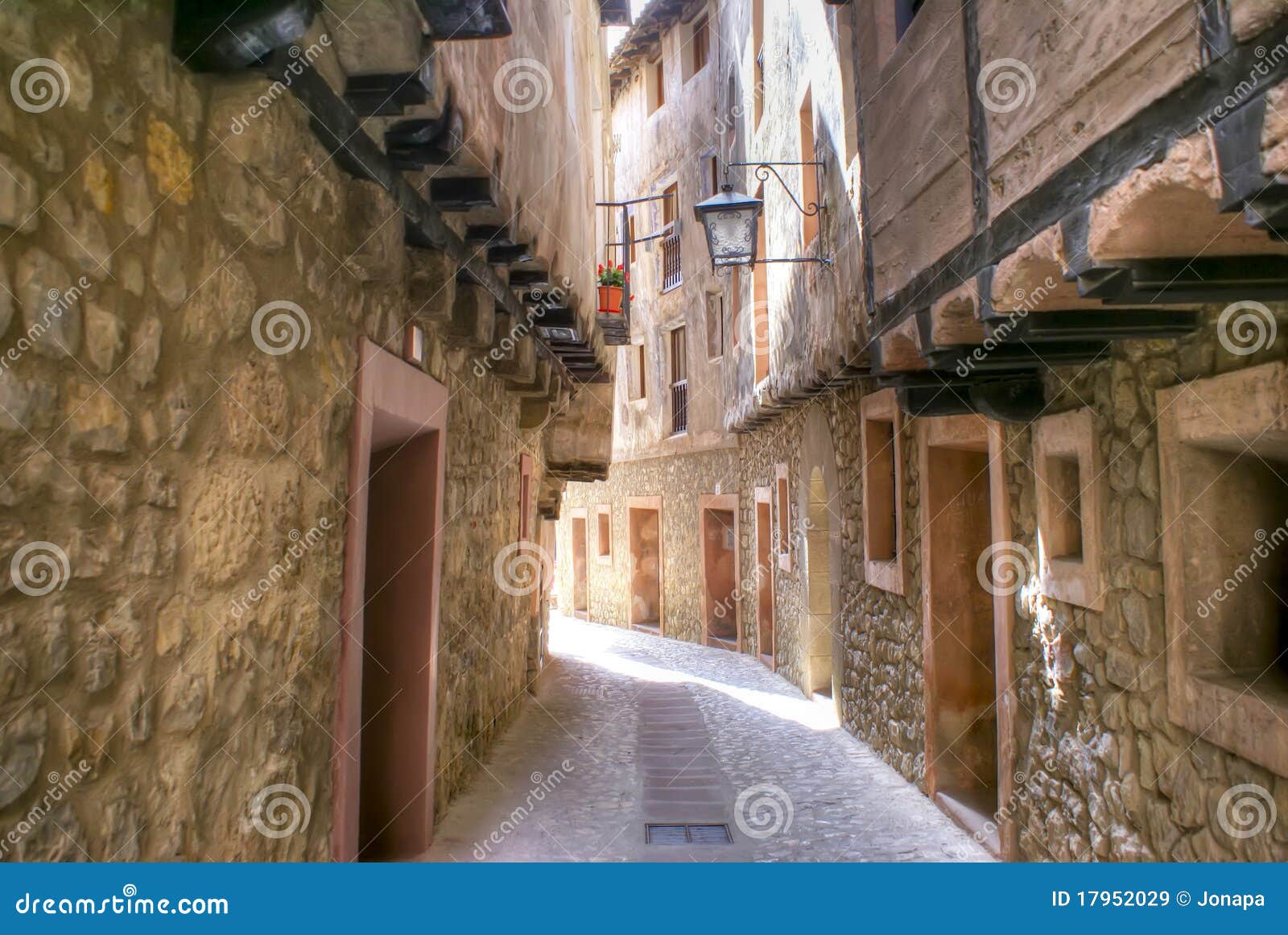 Typical spanish street stock image. Image of village - 17952029