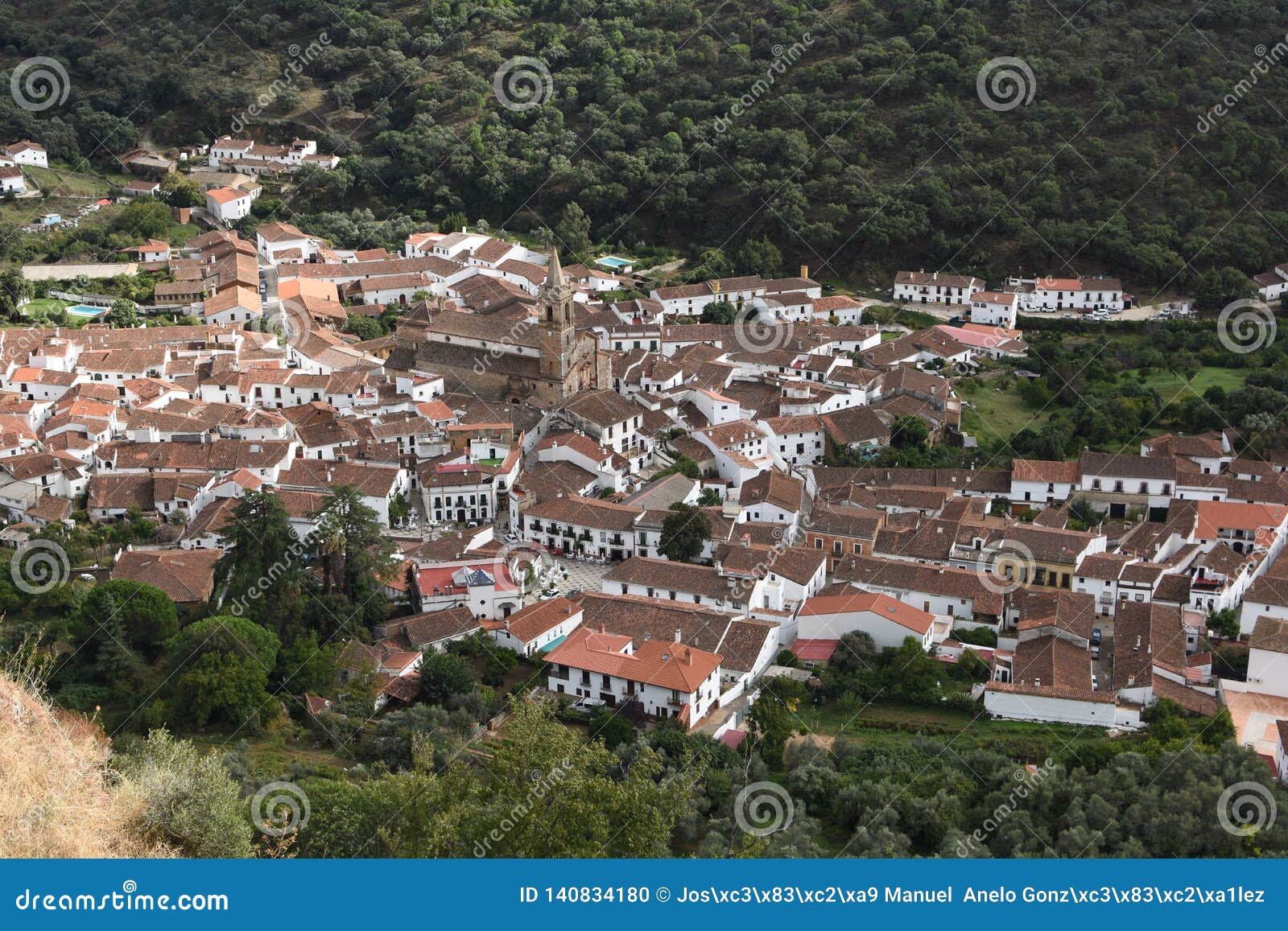 Typical Spanish village stock photo. Image of village - 140834180