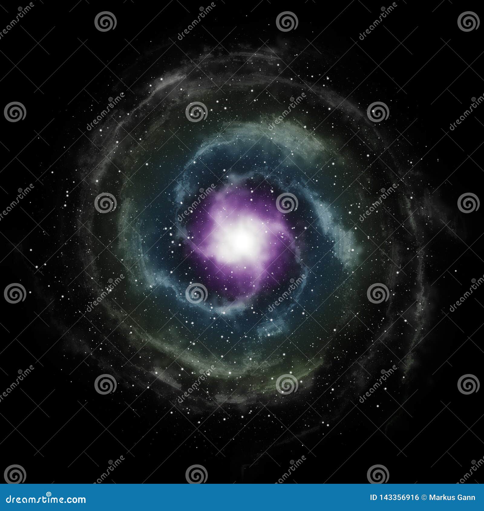 Typical Red Spiral Galaxy In The Universe Royalty-Free Stock Photo ...