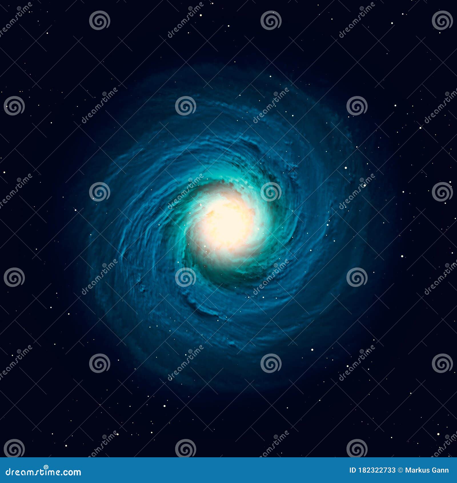 Typical spiral galaxy stock illustration. Illustration of cosmos ...