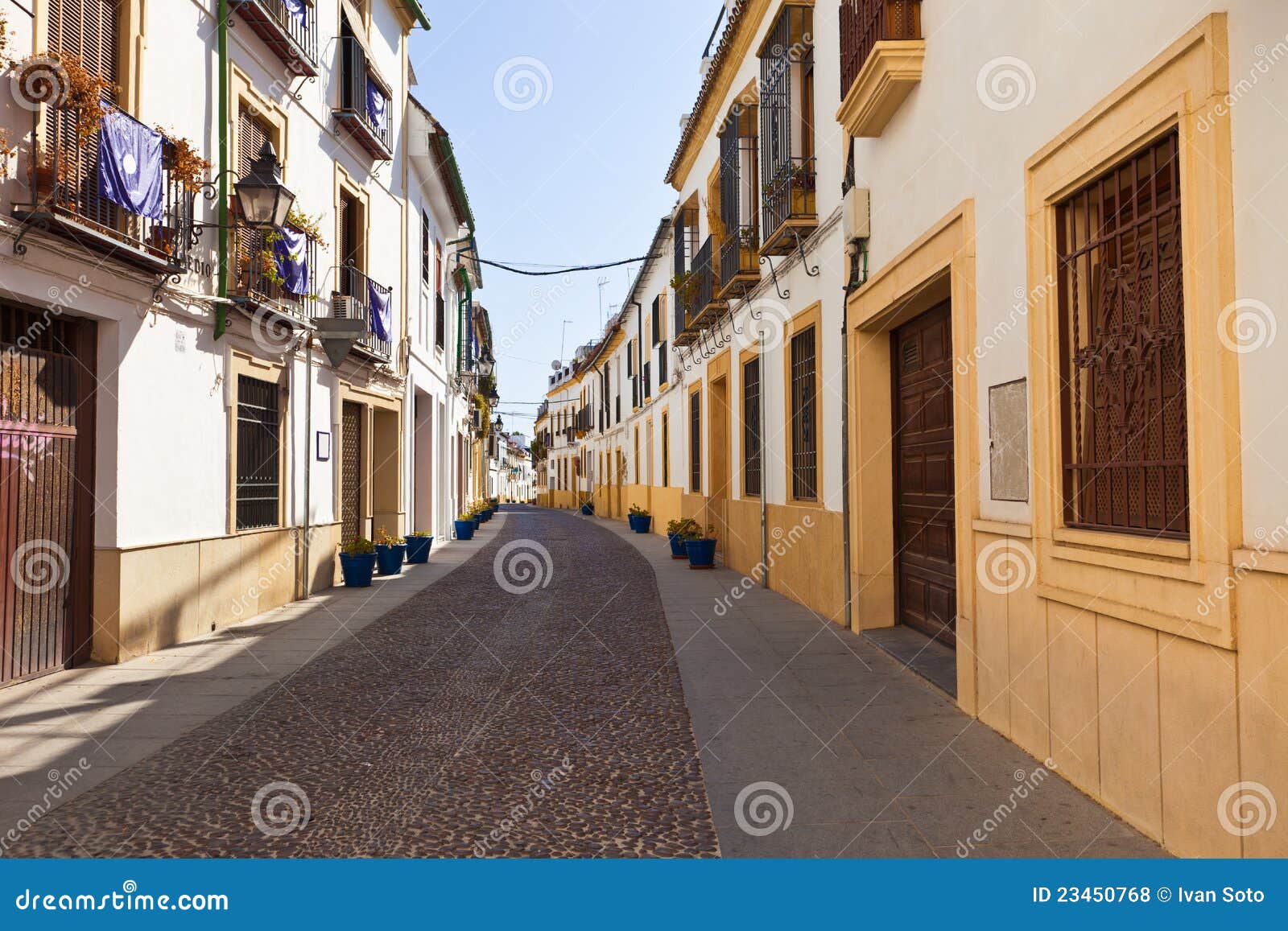 Typical Street in Cordoba S Downtown Stock Photo - Image of street ...