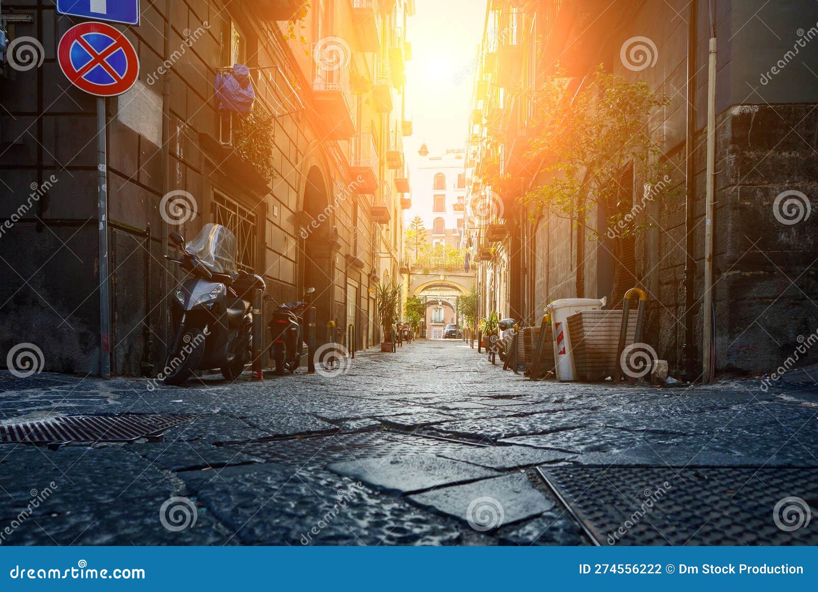 Typical street in Italy stock photo. Image of traditional - 274556222