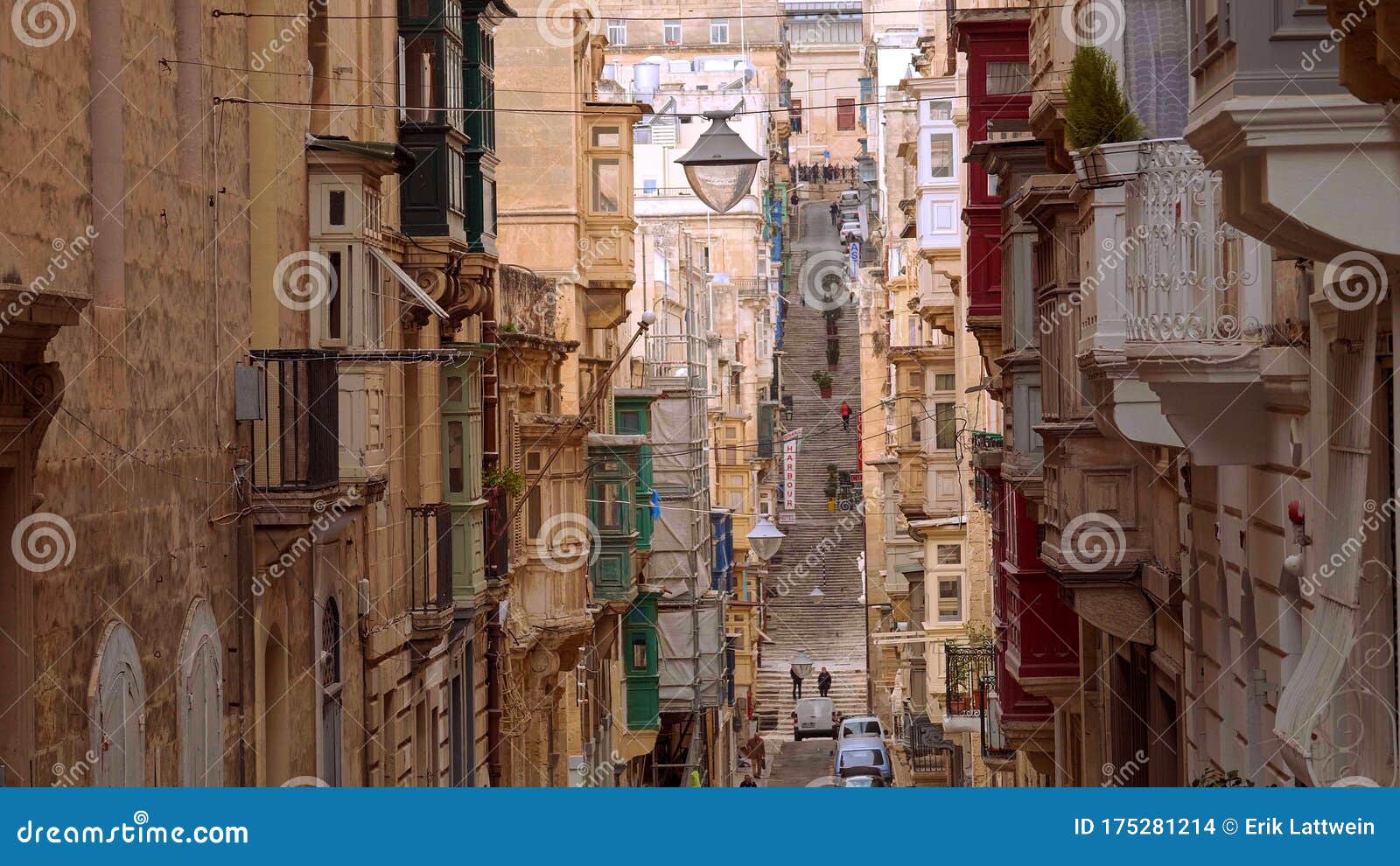 Typical Street View in the Historic District of Valletta - MALTA, MALTA ...