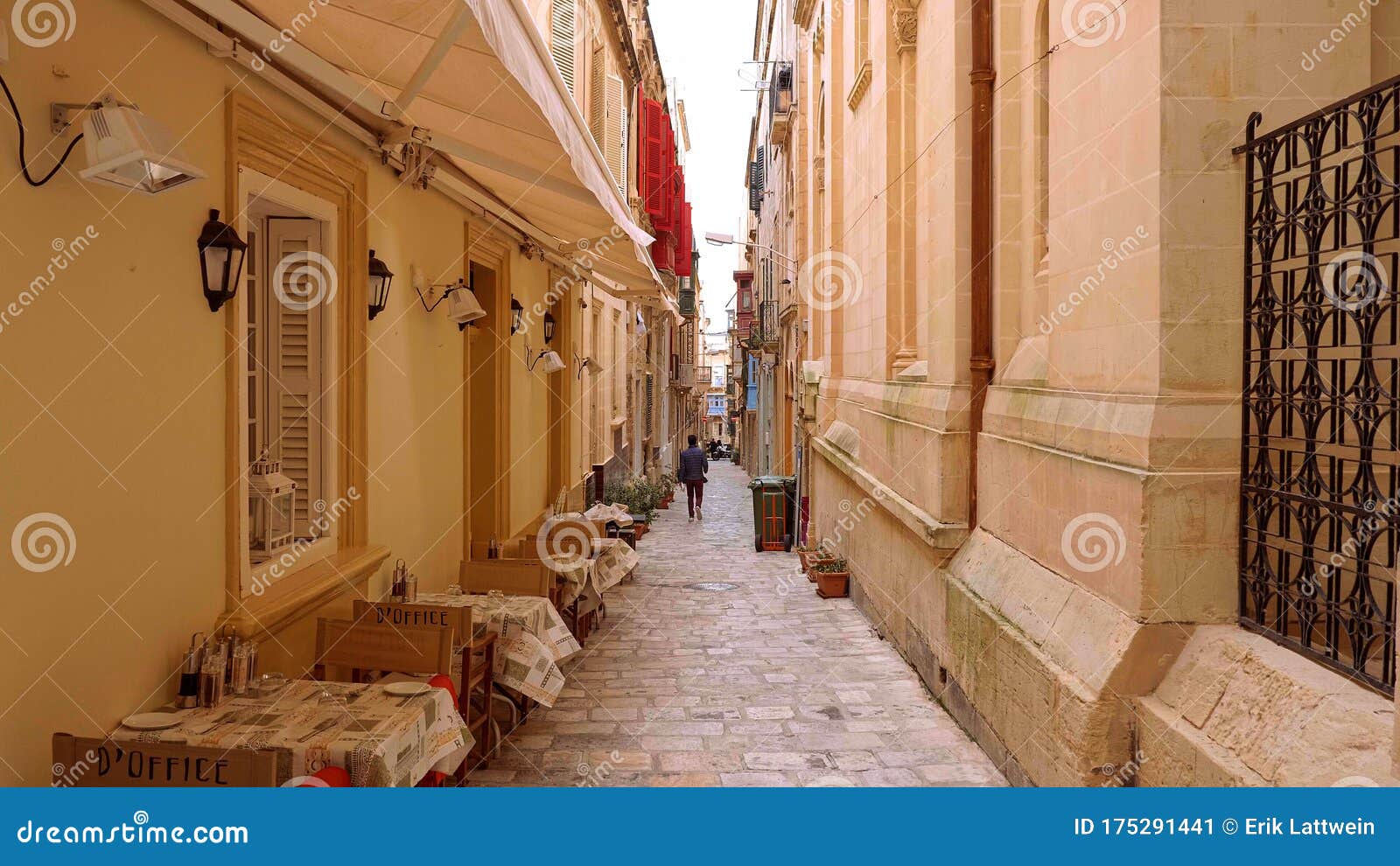 Typical Street View in the Historic District of Valletta - MALTA, MALTA ...