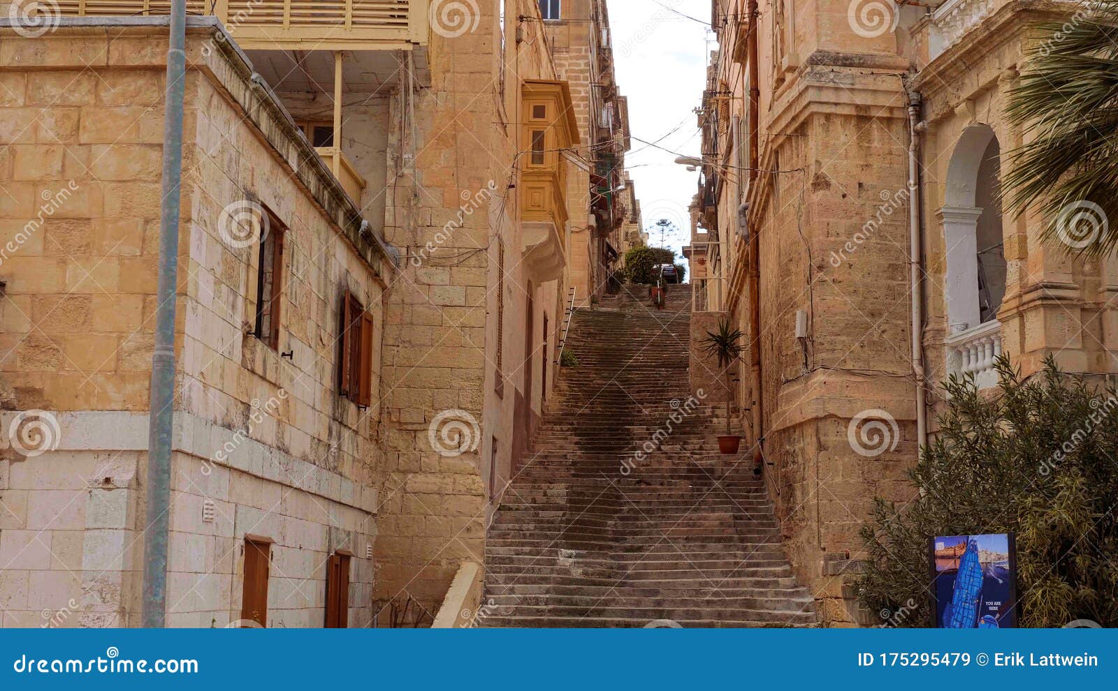Typical Street View in the Historic District of Valletta - MALTA, MALTA ...