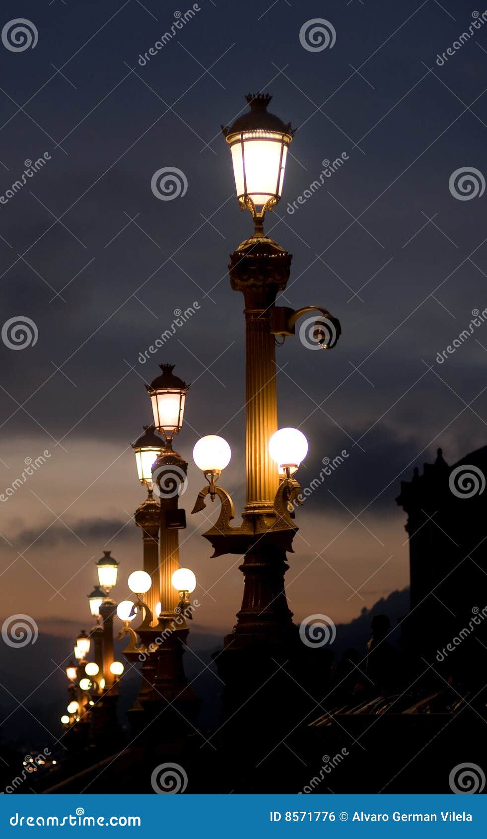 Typical Streetlamp of Europe Stock Photo - Image of streetlight, forge ...