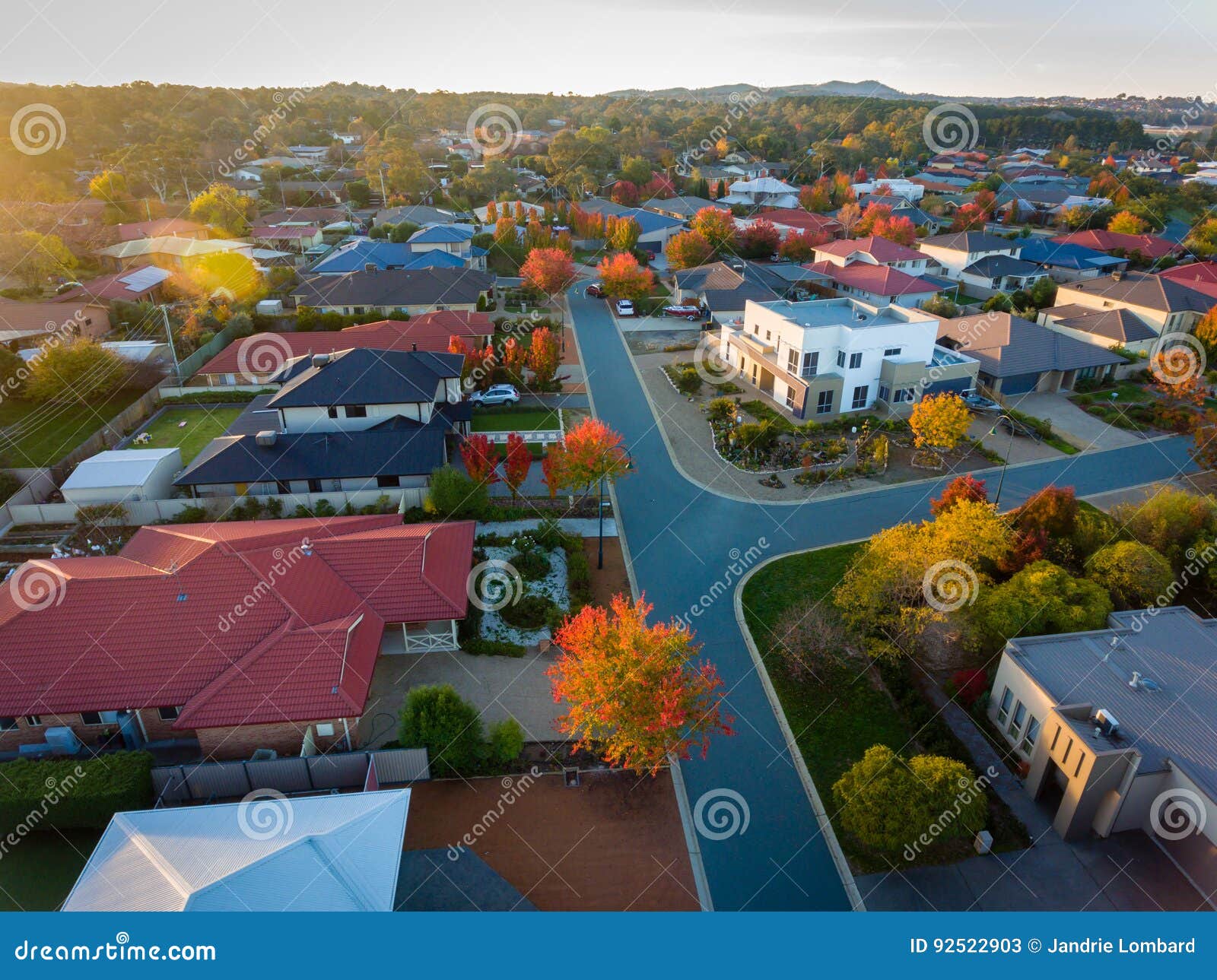 Typical Suburb in Australia Stock Image - Image of housing, canberra ...