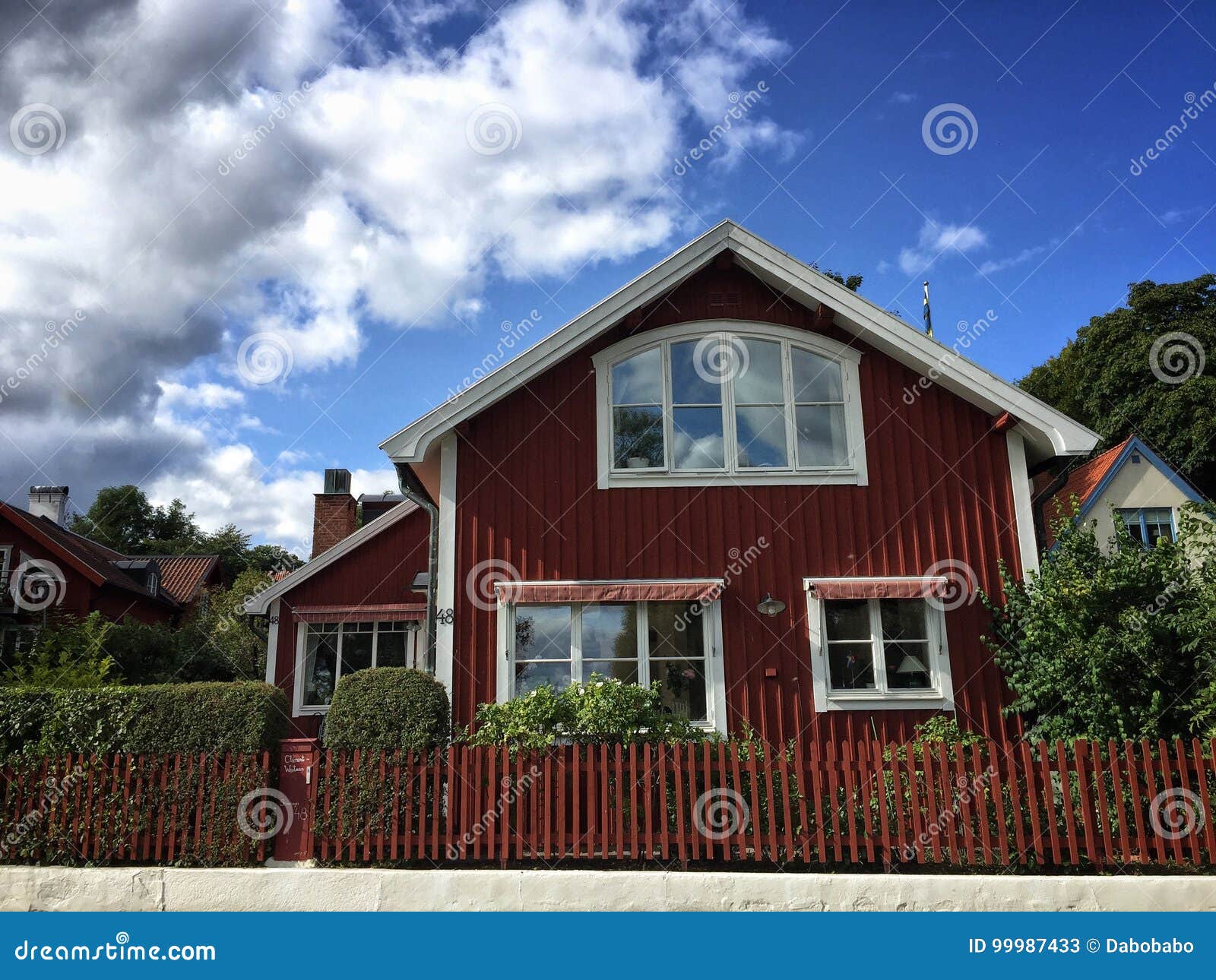 Typical Swedish Architecture Shown At Skansen Outdoor Museum Royalty ...