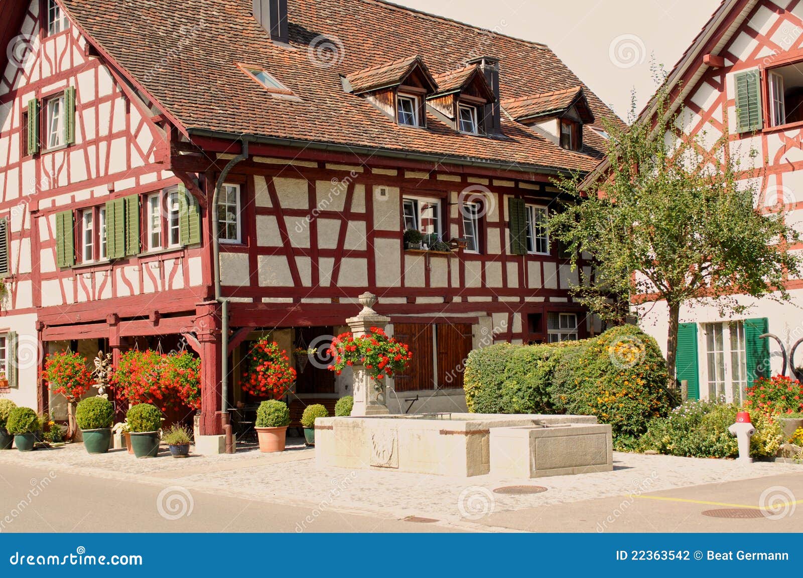 Typical Swiss Farm House stock photo. Image of chalet - 22363542