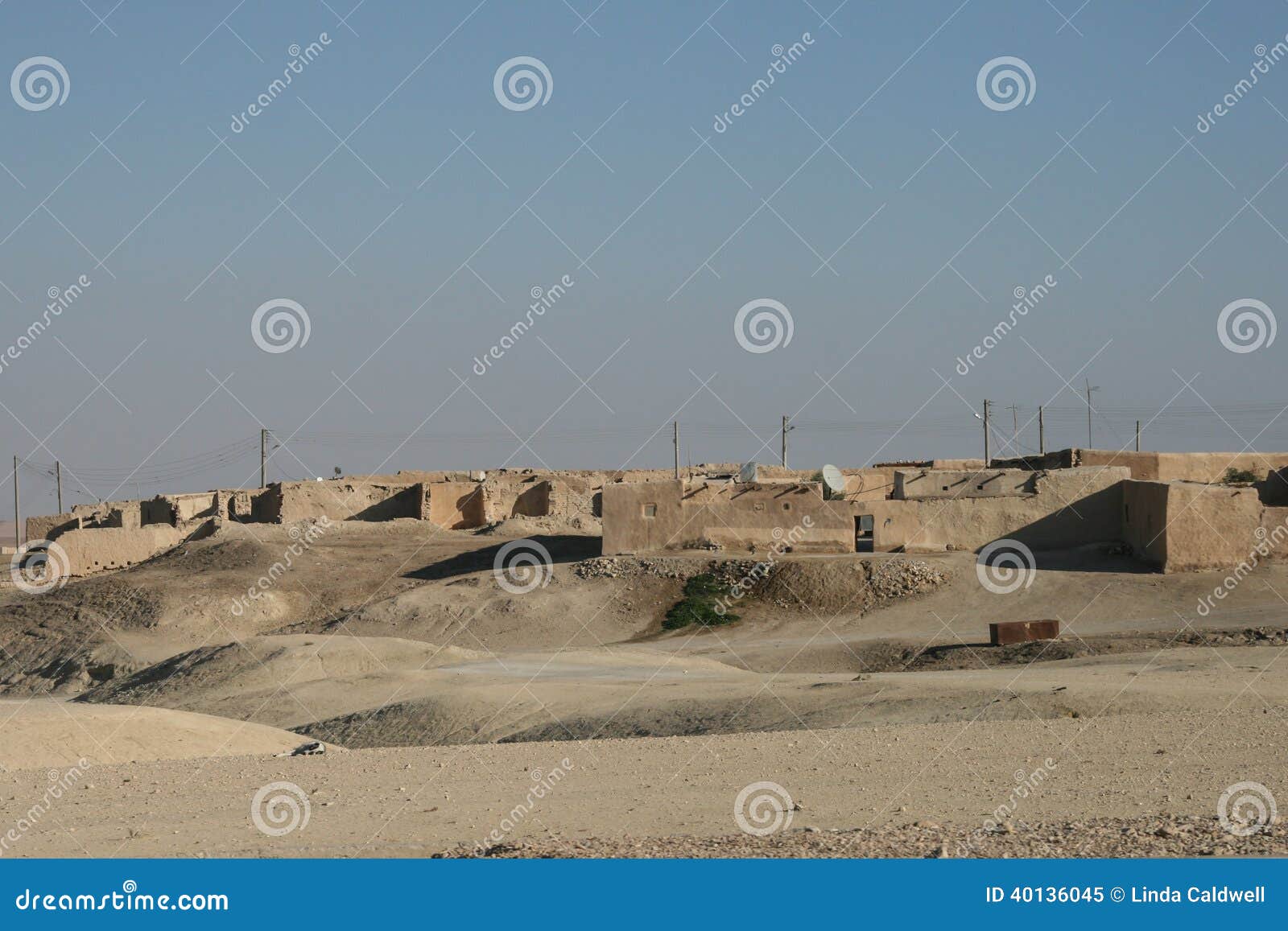 Typical Syrian Desert Village Stock Image - Image of houses, stark ...