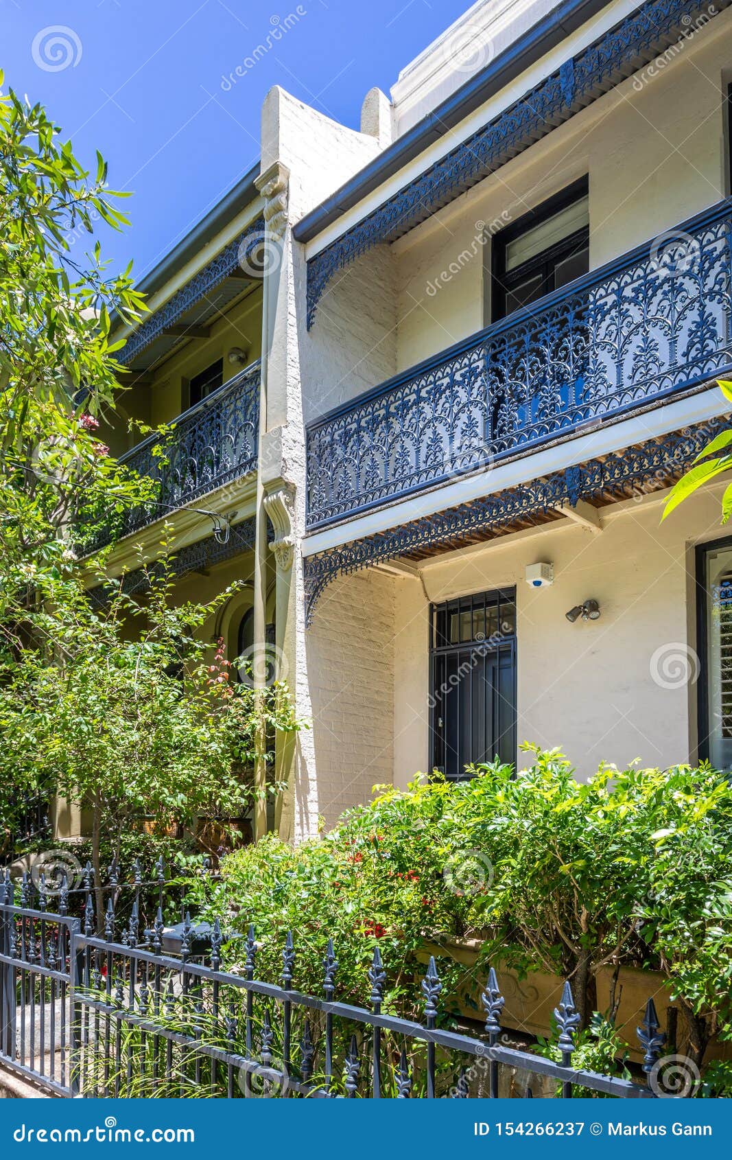 A Typical Terrace House in Sydney Australia Stock Image - Image of ...