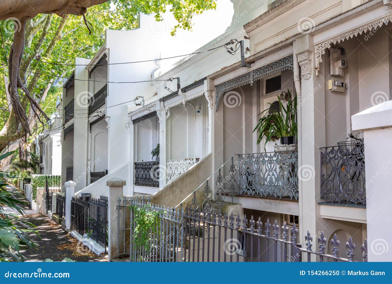 A Typical Terrace House in Sydney Australia Stock Photo - Image of ...