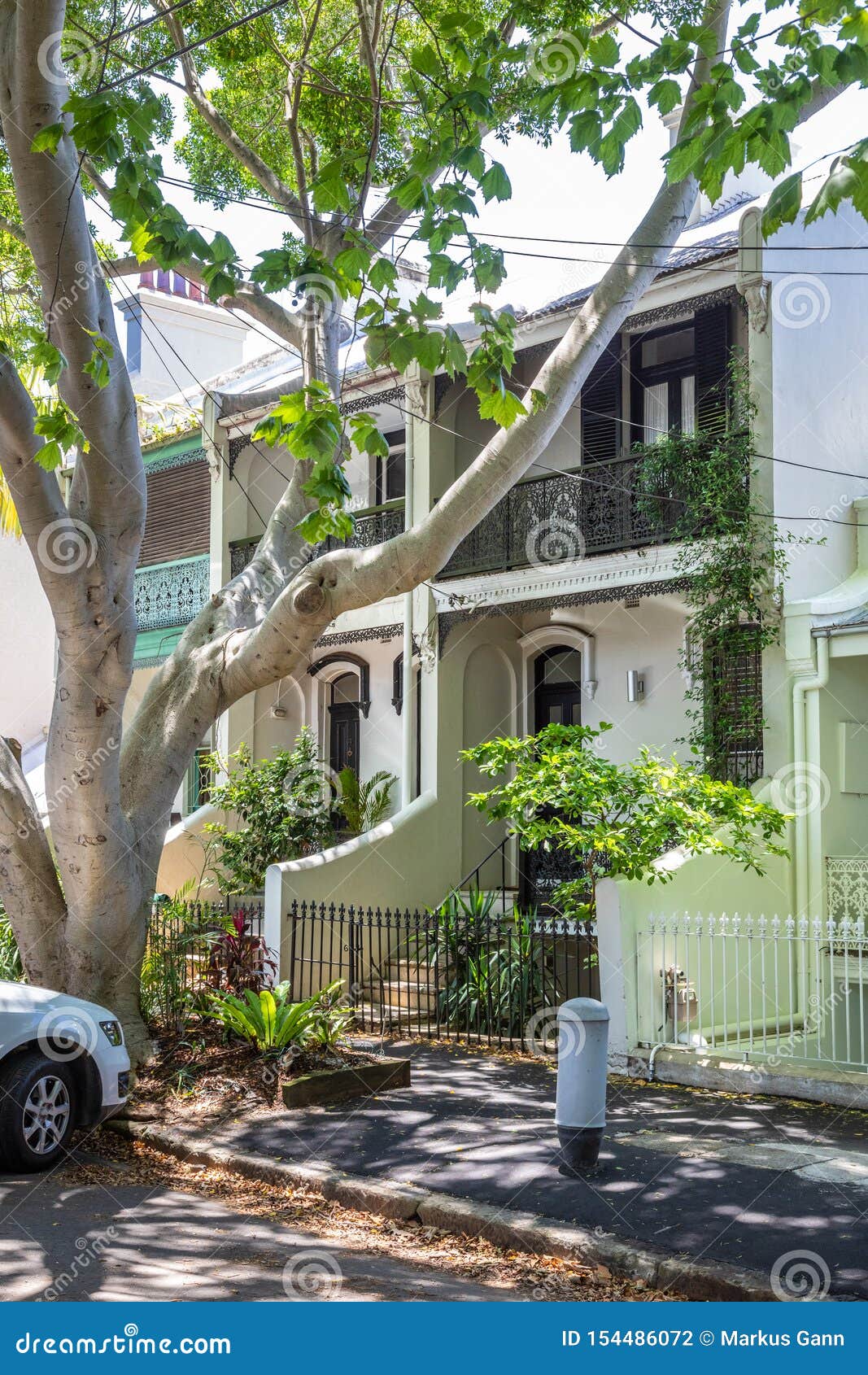 A Typical Terrace House in Sydney Australia Stock Photo - Image of ...