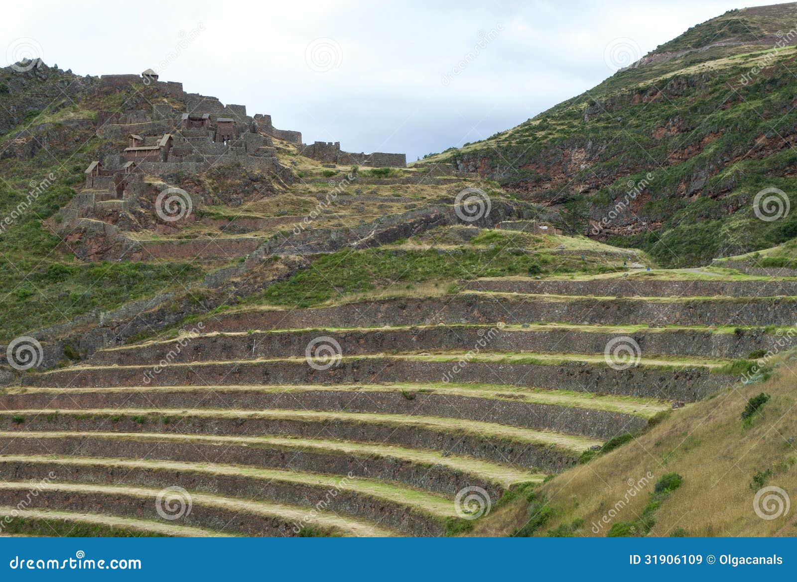 Typical Terraces of the Incas Stock Image - Image of travel, nature ...