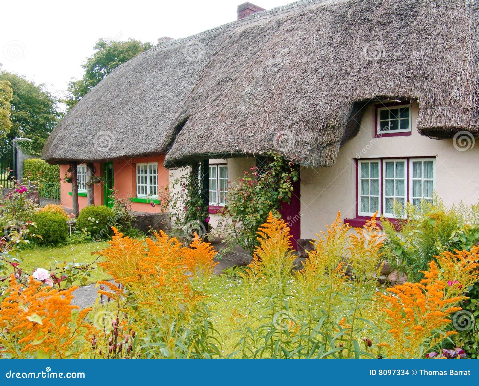 Old Thatched Roof Cottage Ireland
