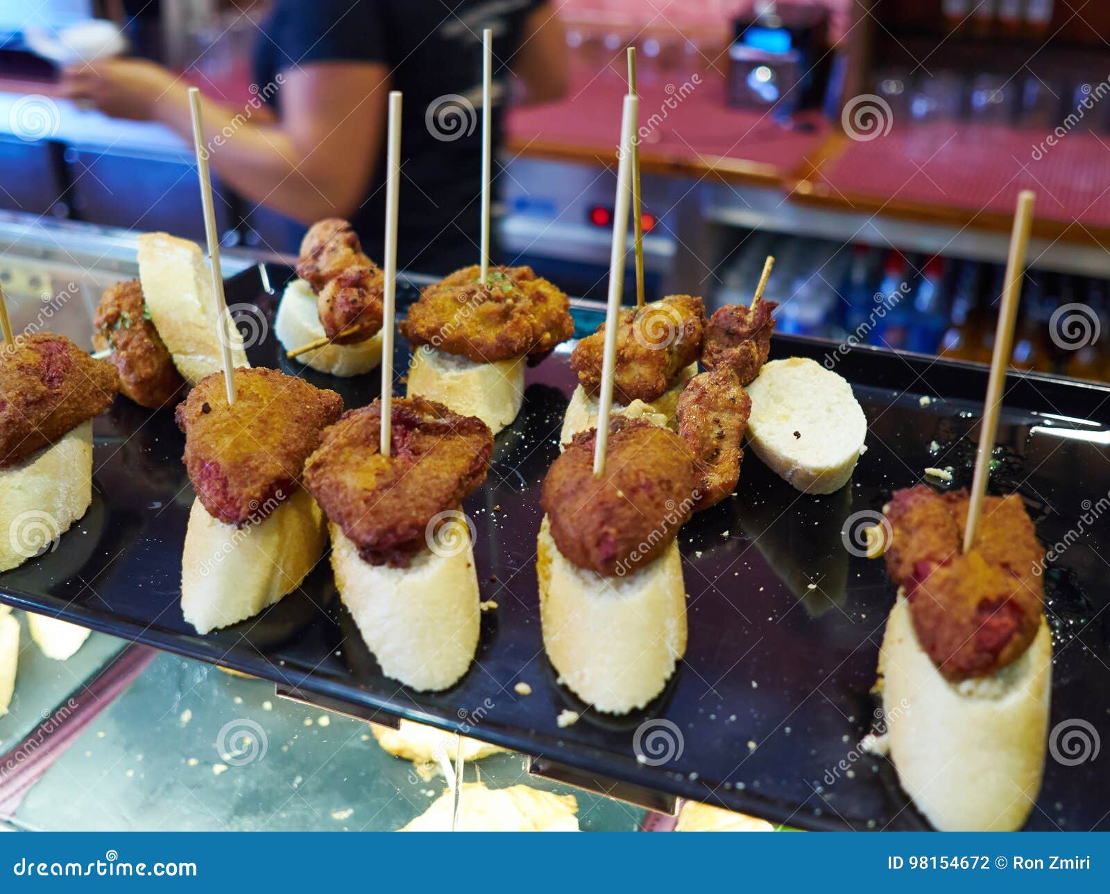 Typical Traditional Spanish Tapas Stock Photo - Image of bruschetta ...