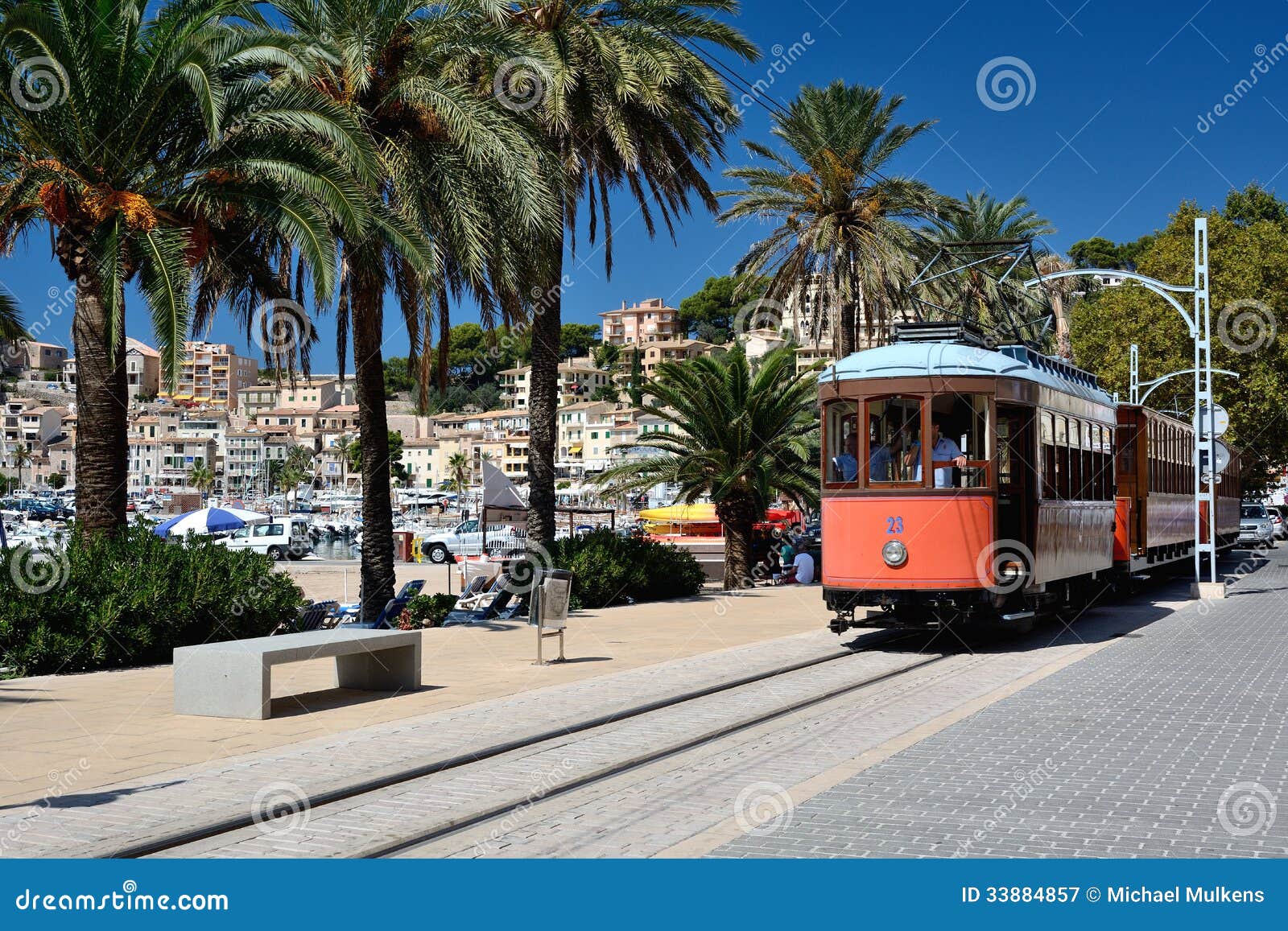 Typical Tramway of Puerto De Soller Editorial Photography - Image of ...