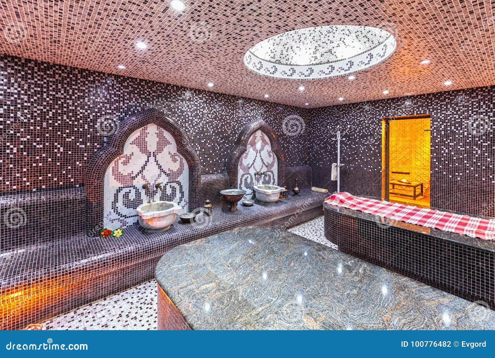 Typical turkish bathroom stock photo. Image of mosaic - 100776482