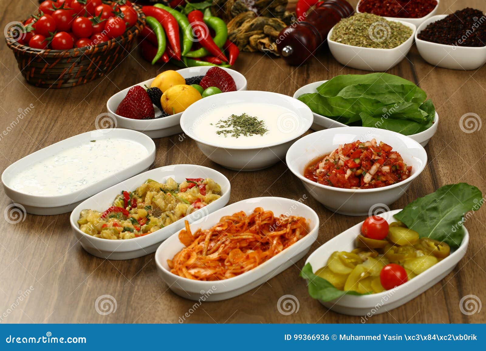 Turkish appetizers stock photo. Image of appetizers, cold - 99366936
