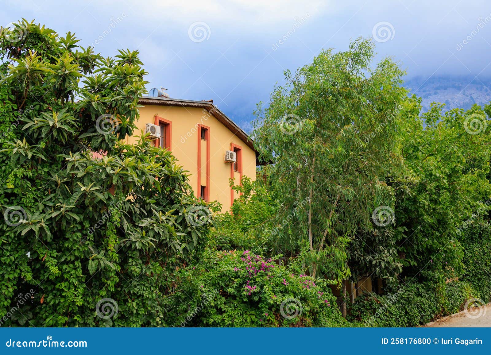 Typical Turkish Village House. Background with Copy Space Stock Photo ...