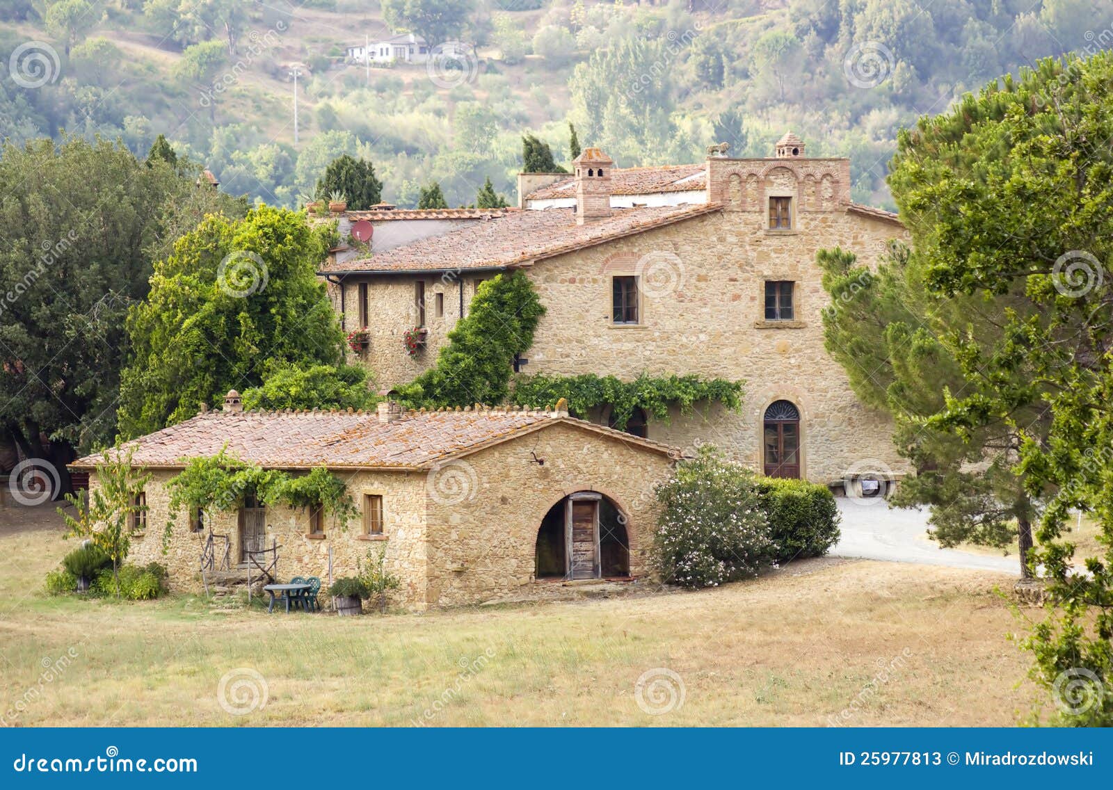 Typical tuscan house stock image. Image of tuscany, spring - 25977813