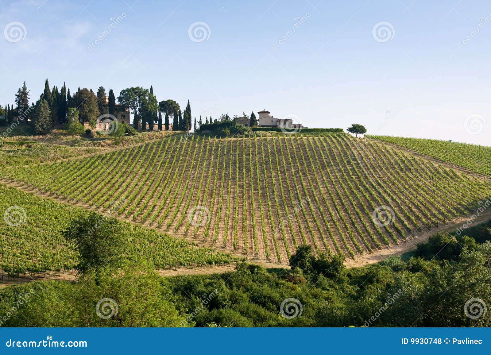 Typical Tuscan landscape stock photo. Image of scene, rome - 9930748