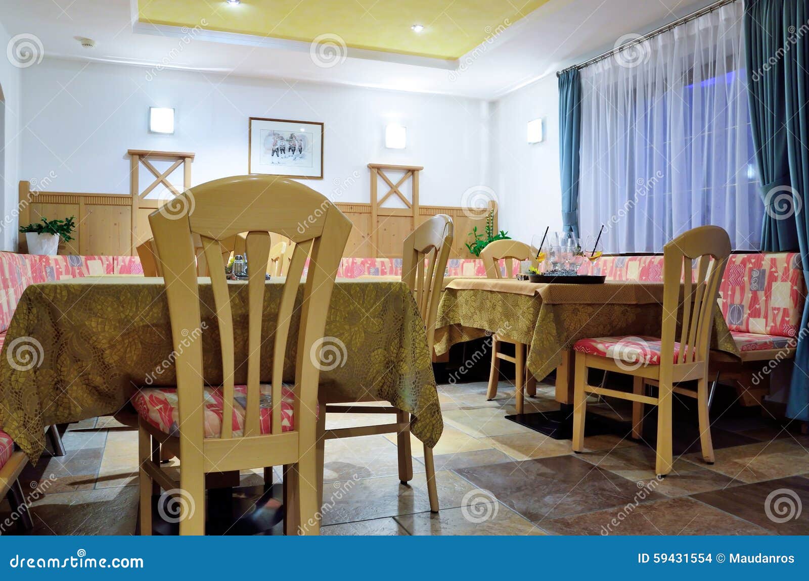 Typical Tyrolean Dining Room Editorial Stock Image - Image of ...