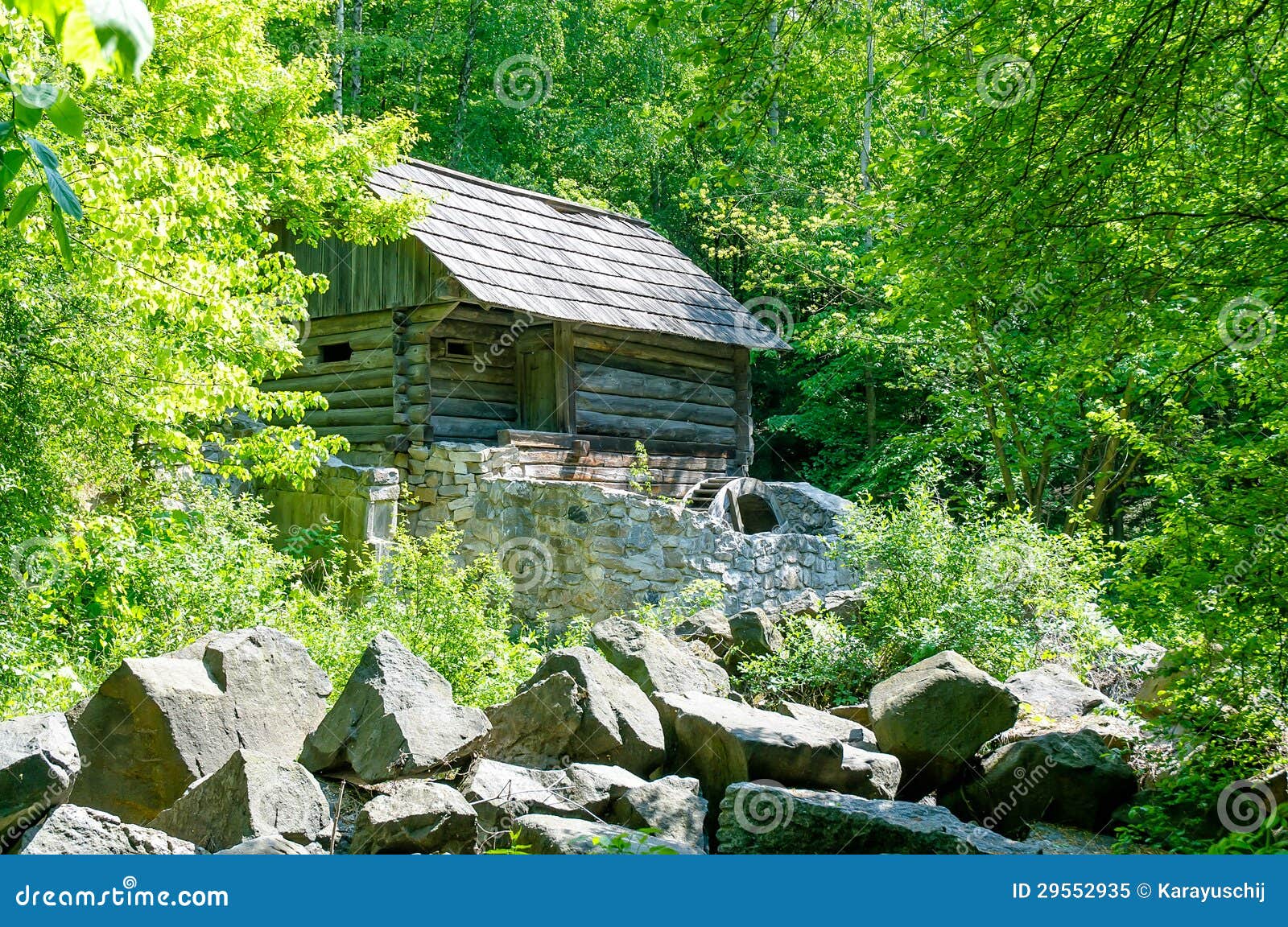 A Typical Ukrainian Antique Stone House in the for Stock Image - Image ...