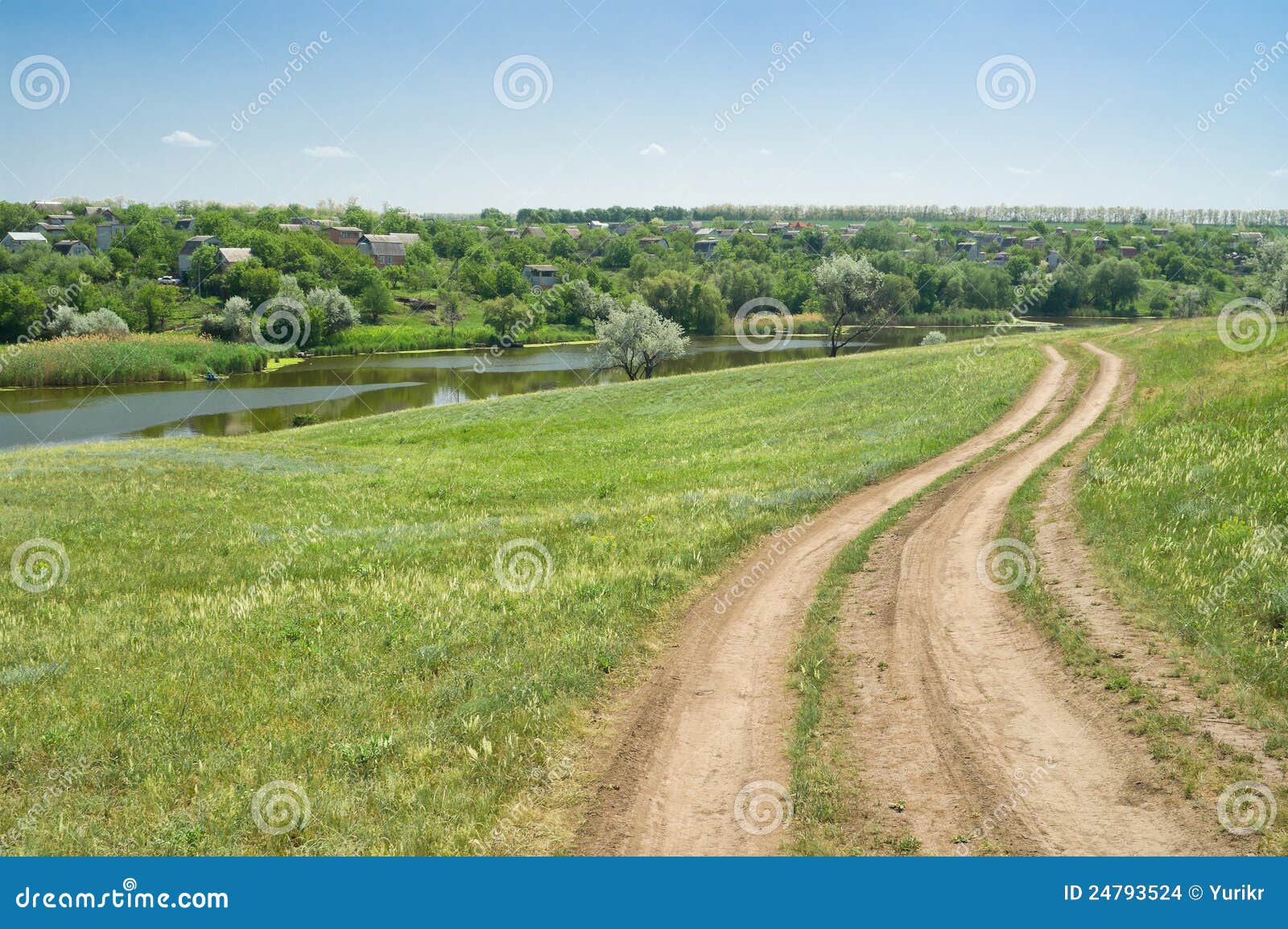 Typical Ukrainian Rural Pre-summer Landscape. Stock Photo - Image of ...