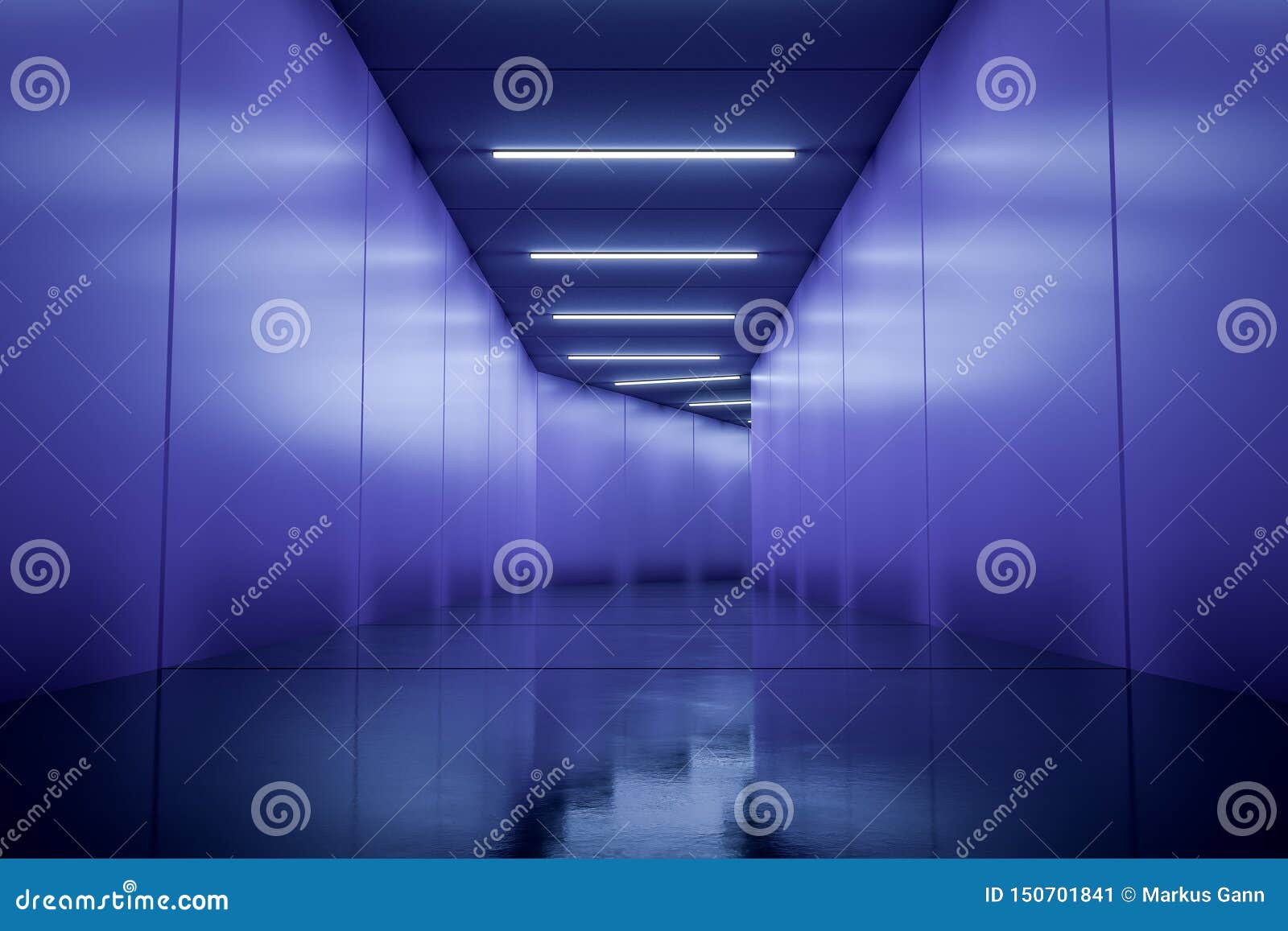 A Typical Underground Corridor Background Royalty-Free Illustration ...