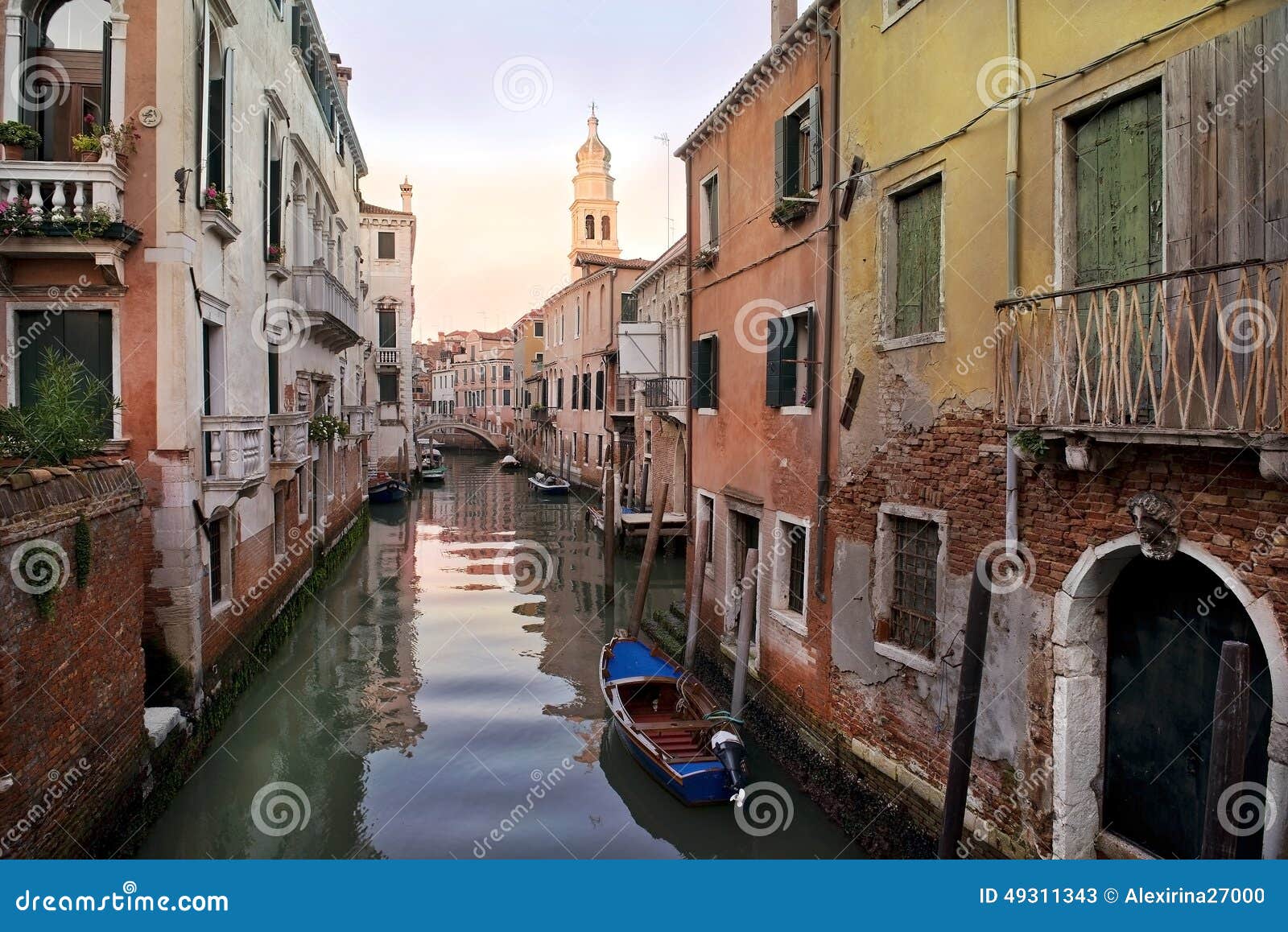 Typical Urban Landscape of Old Venice Stock Image - Image of building ...