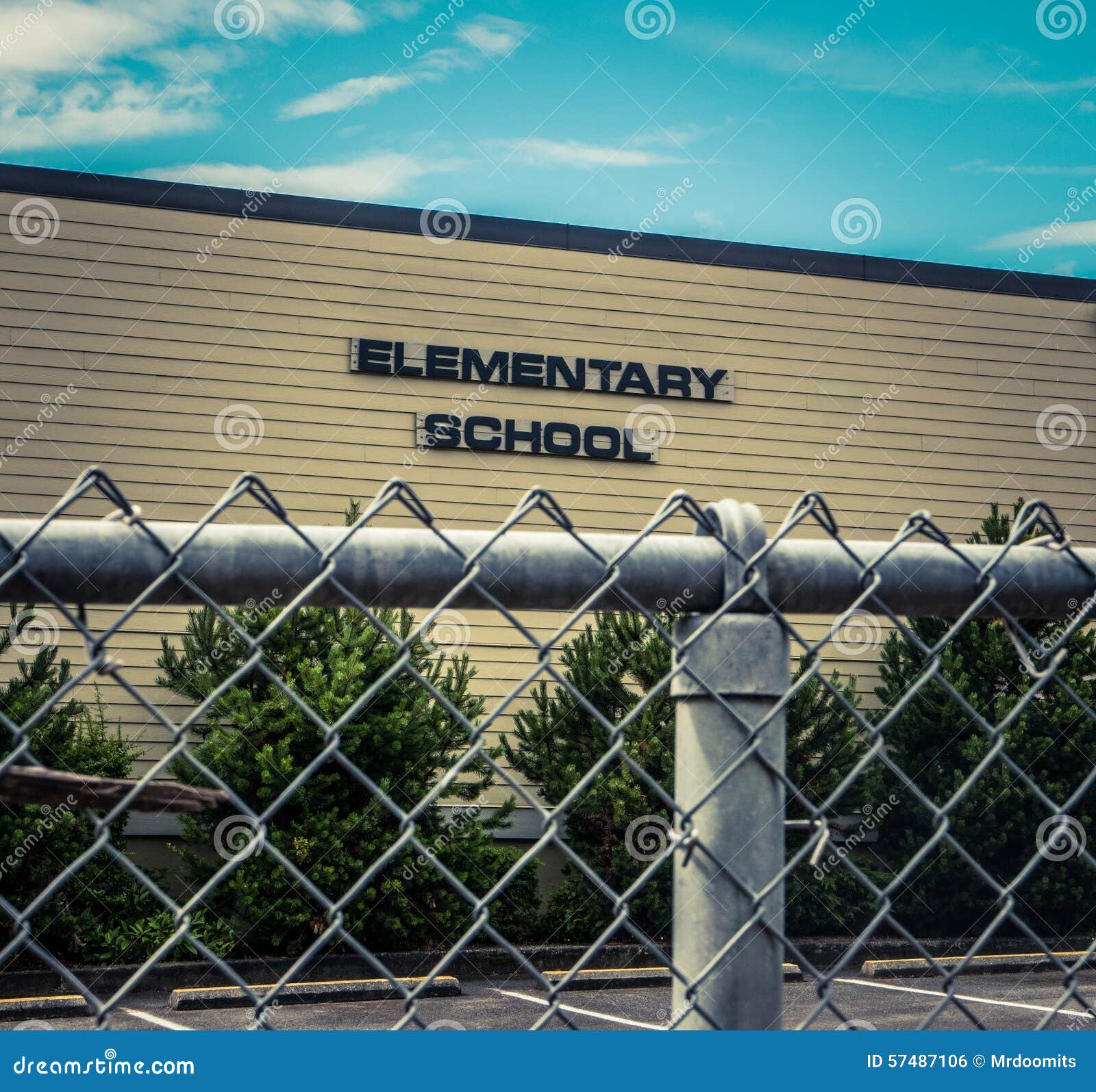 Typical US Elementary School Stock Photo - Image of college, campus ...