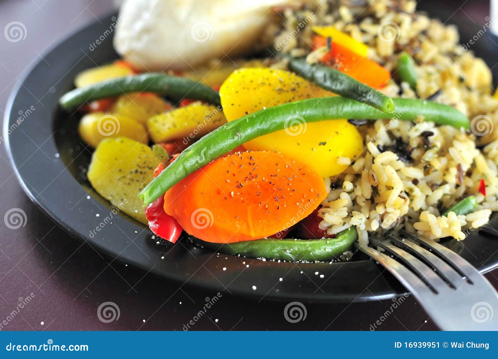 Typical Vegetarian Rice Set Stock Image - Image of plate, diet: 16939951