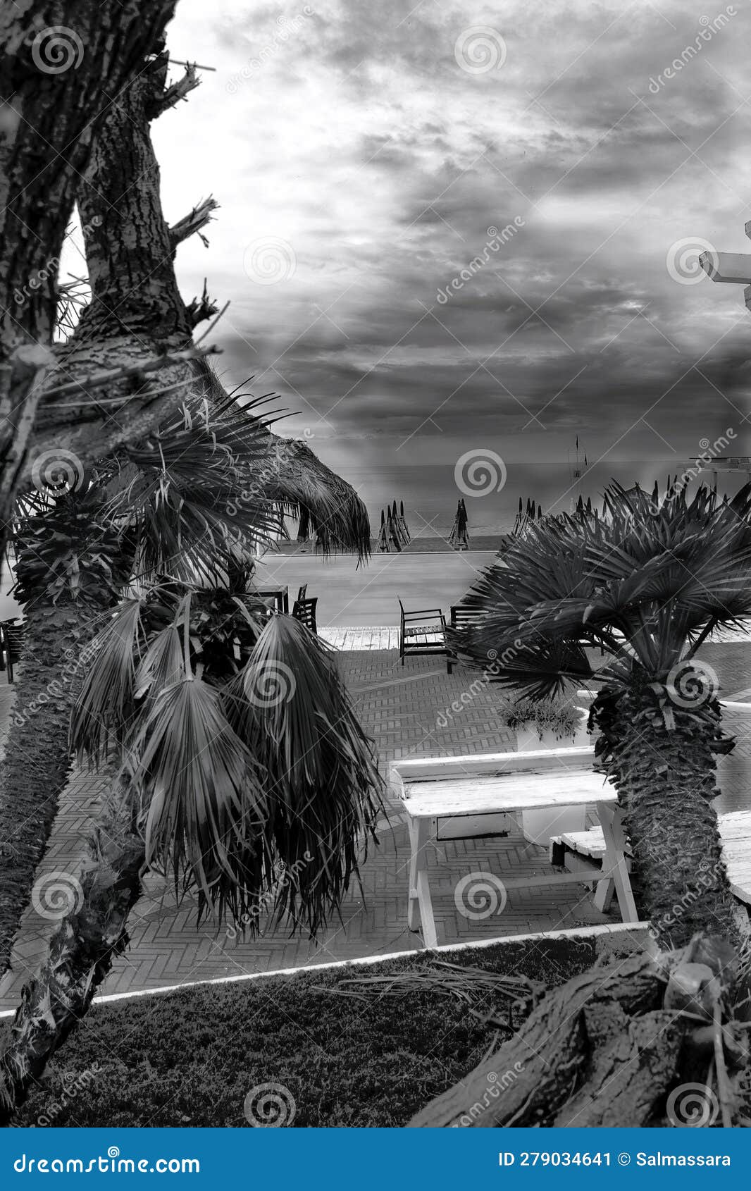 View of Marine Beaches during the Winter Stock Image - Image of view ...
