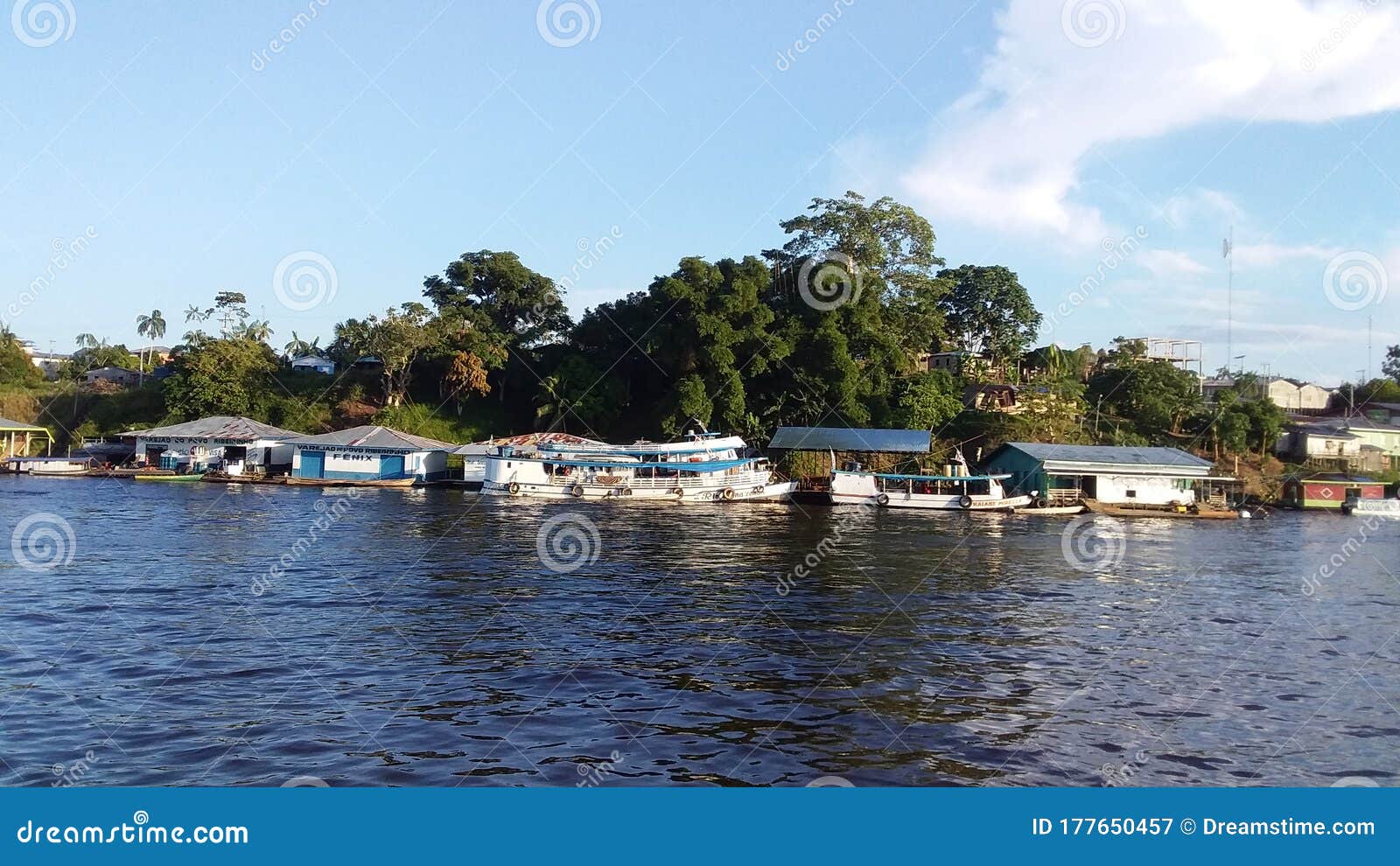 Village on the Amazon River Editorial Photography - Image of river ...