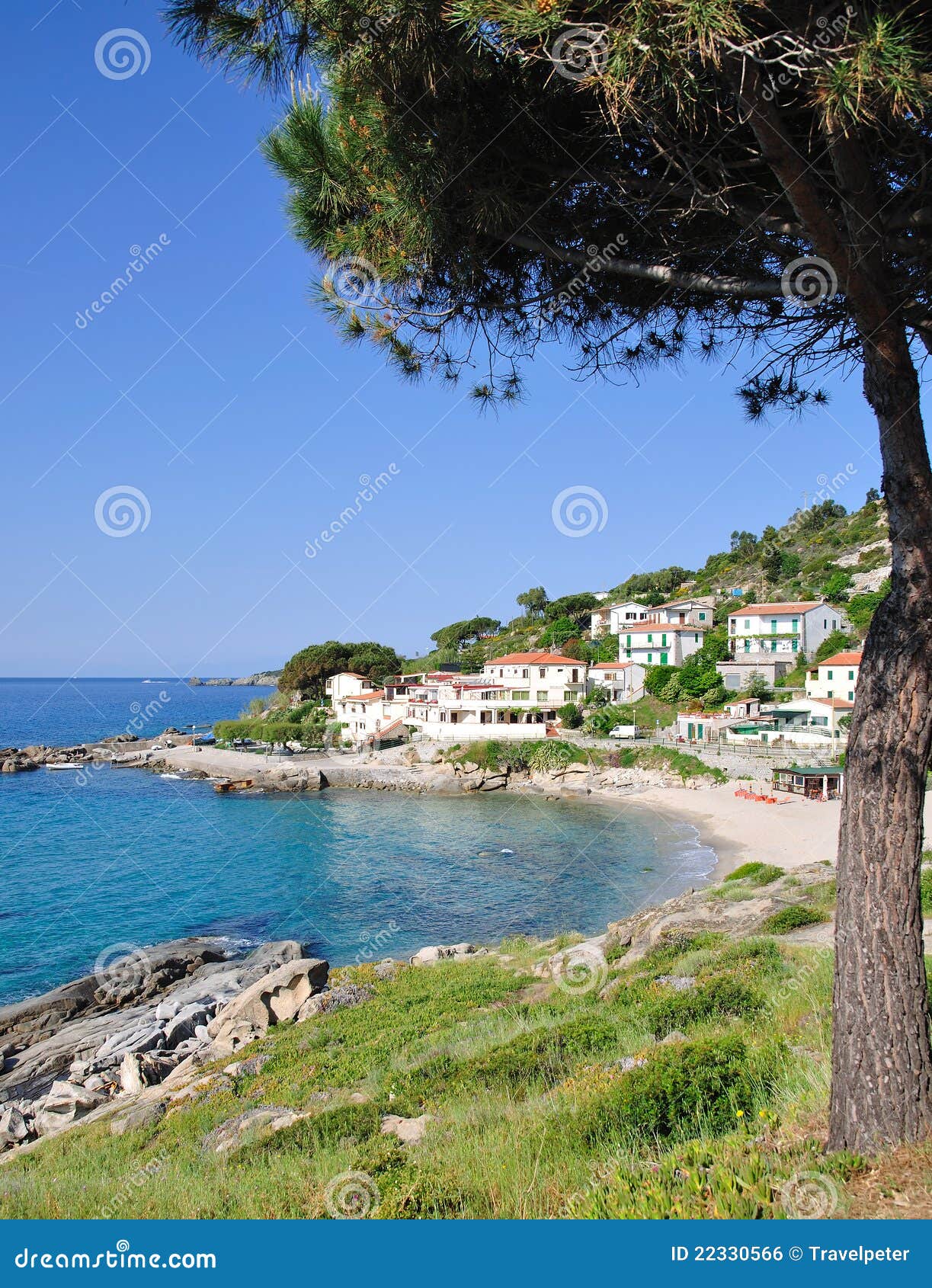 Typical Village on Elba Island Stock Photo - Image of napoleon, tuscany ...