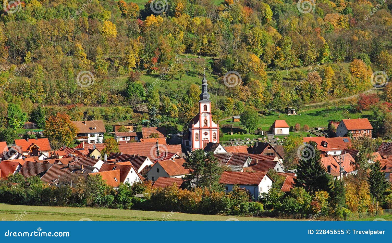 Typical Village,Rhoen,Germany Stock Image - Image of destinations ...