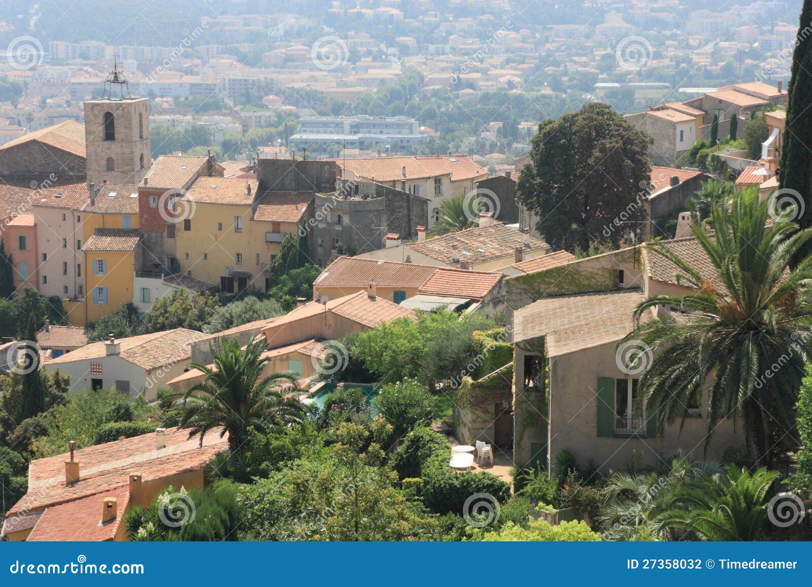 Typical Village in South of France Stock Photo - Image of village ...