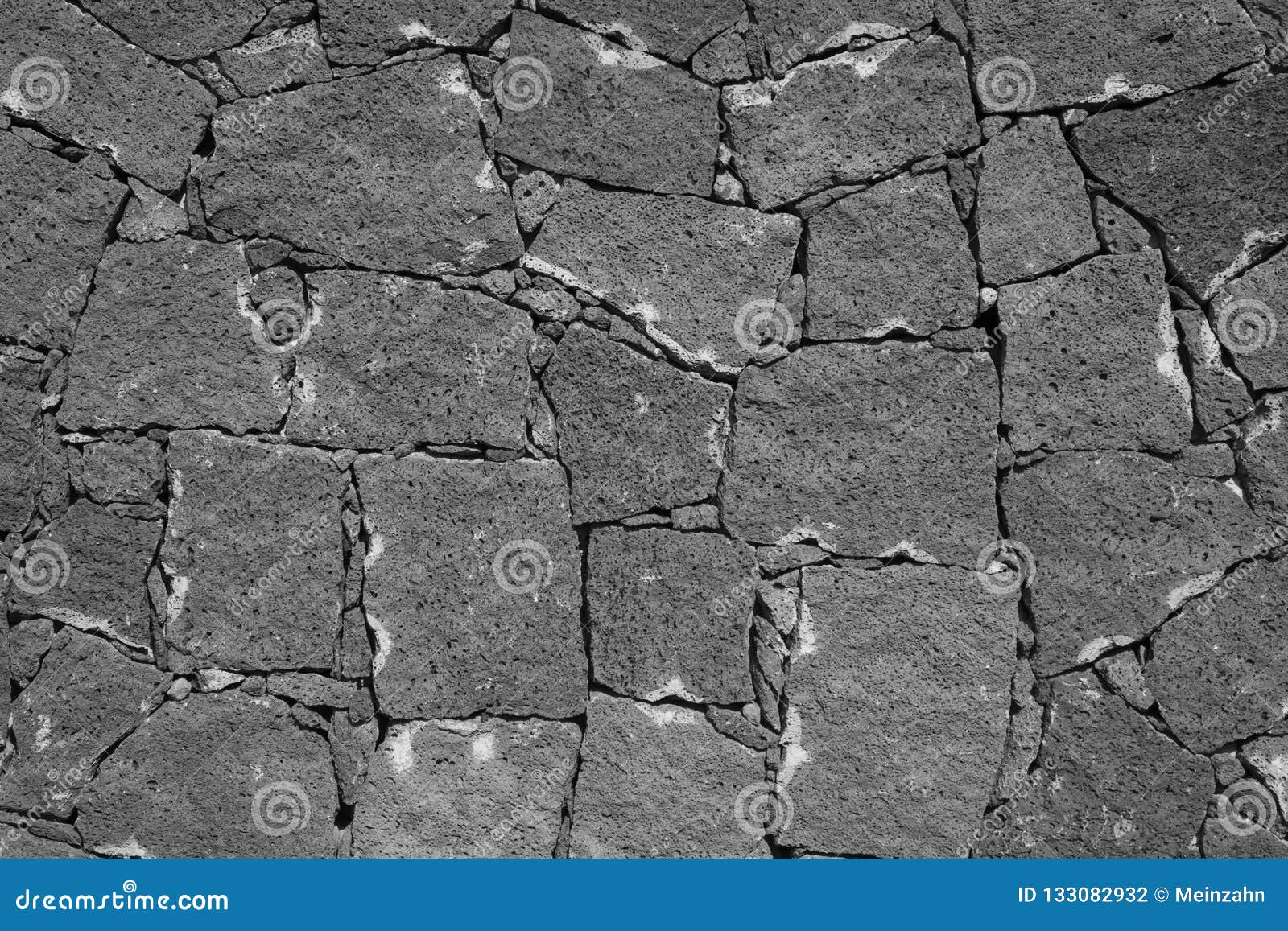 Wall Made Seamless from Volcanic Stone Stock Photo - Image of trimming ...