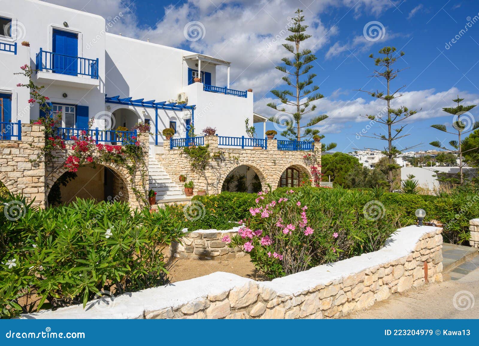 Typical Whitewashed Houses And Alley In Plaka, Milos, Greece Royalty ...