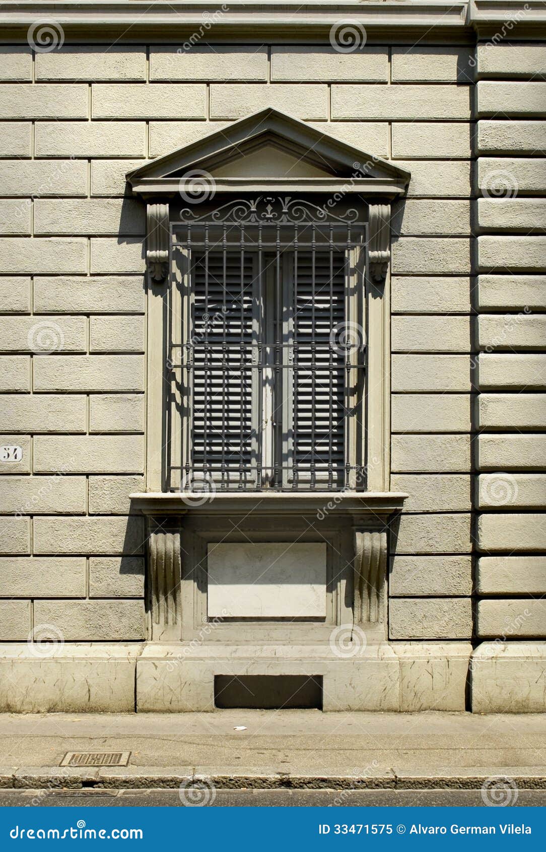 Typical Window from Florentine Architecture. Florence, Italy Stock ...