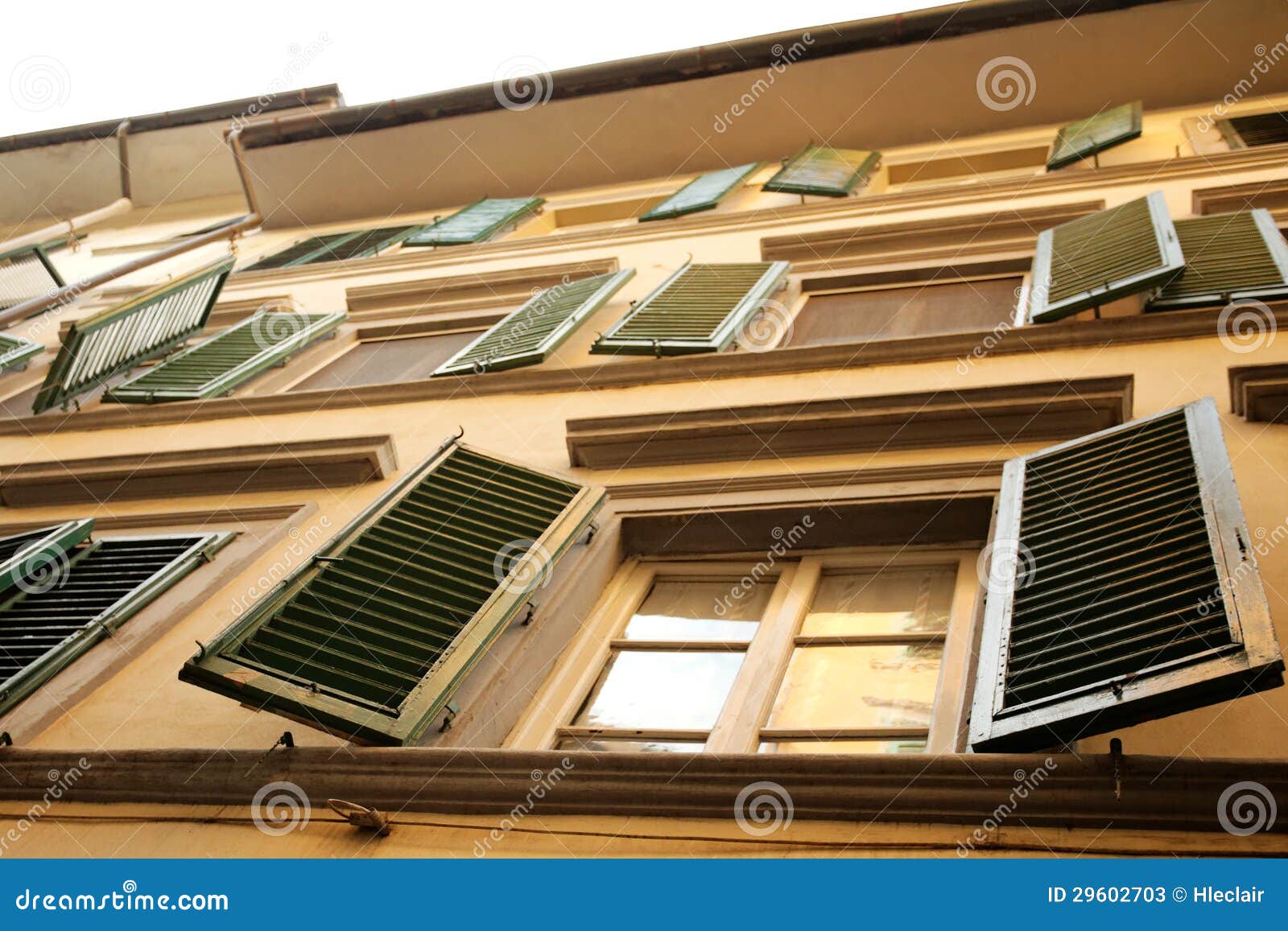 Typical Windows with Venetian Blinds in Firenze, Italy Stock Image ...