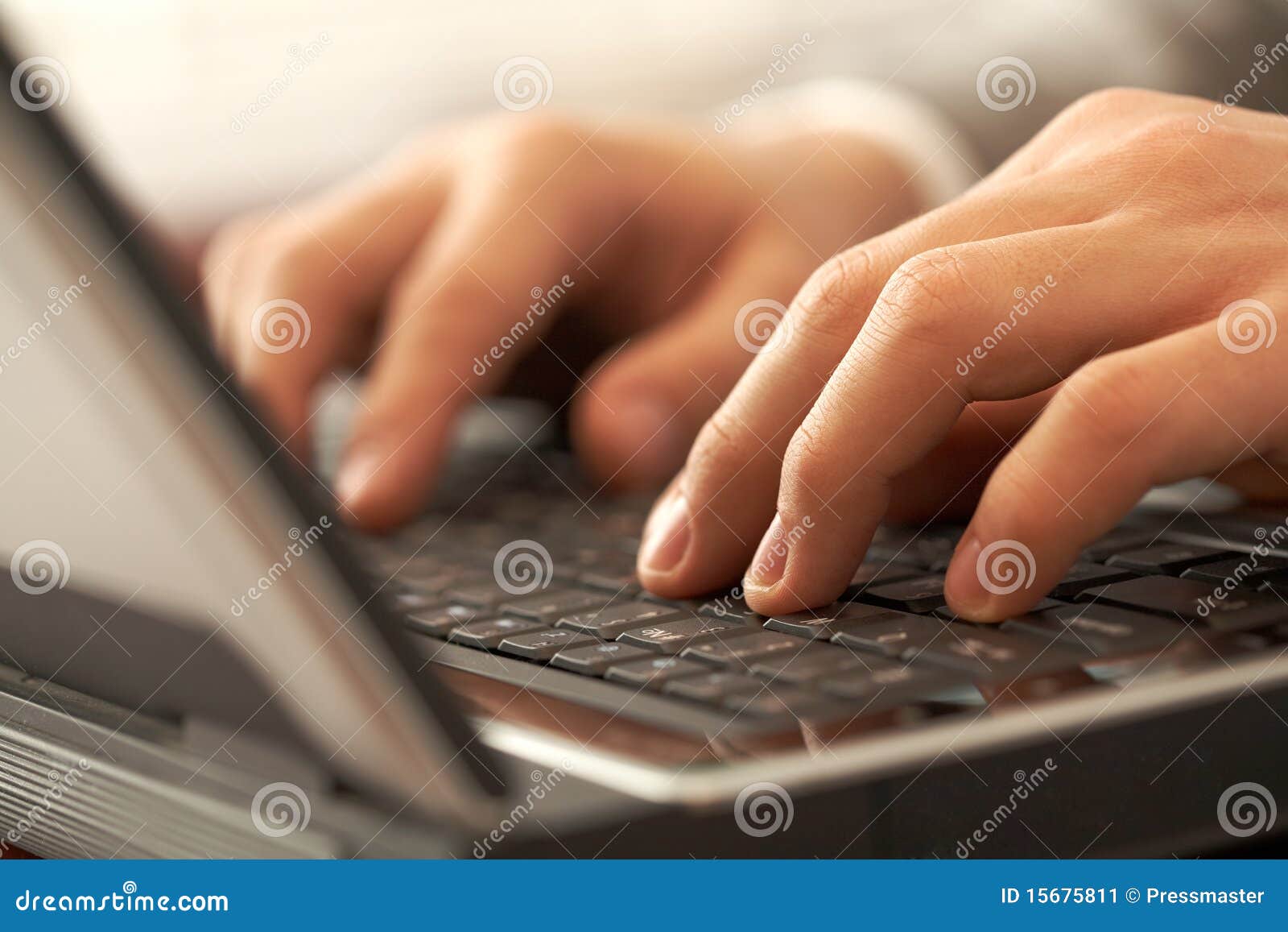 Typing stock image. Image of hand, hardware, focus, keypad - 15675811
