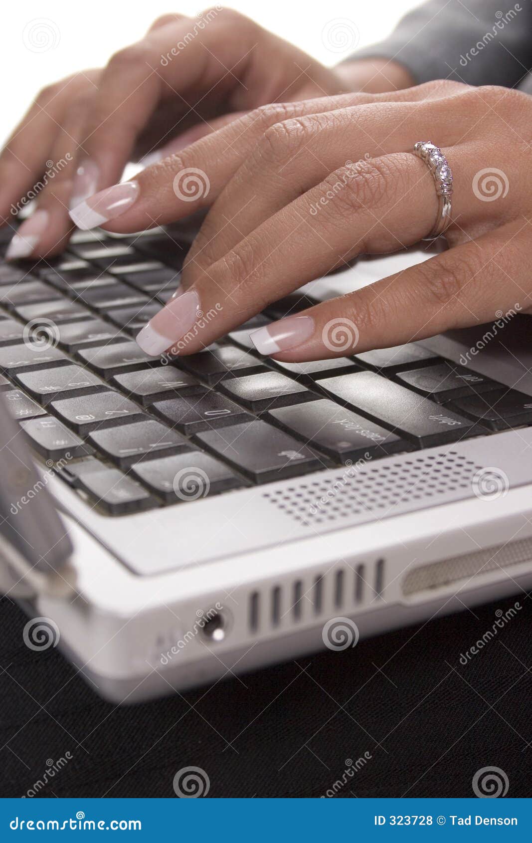 Typing stock photo. Image of executive, ring, curls, business - 323728
