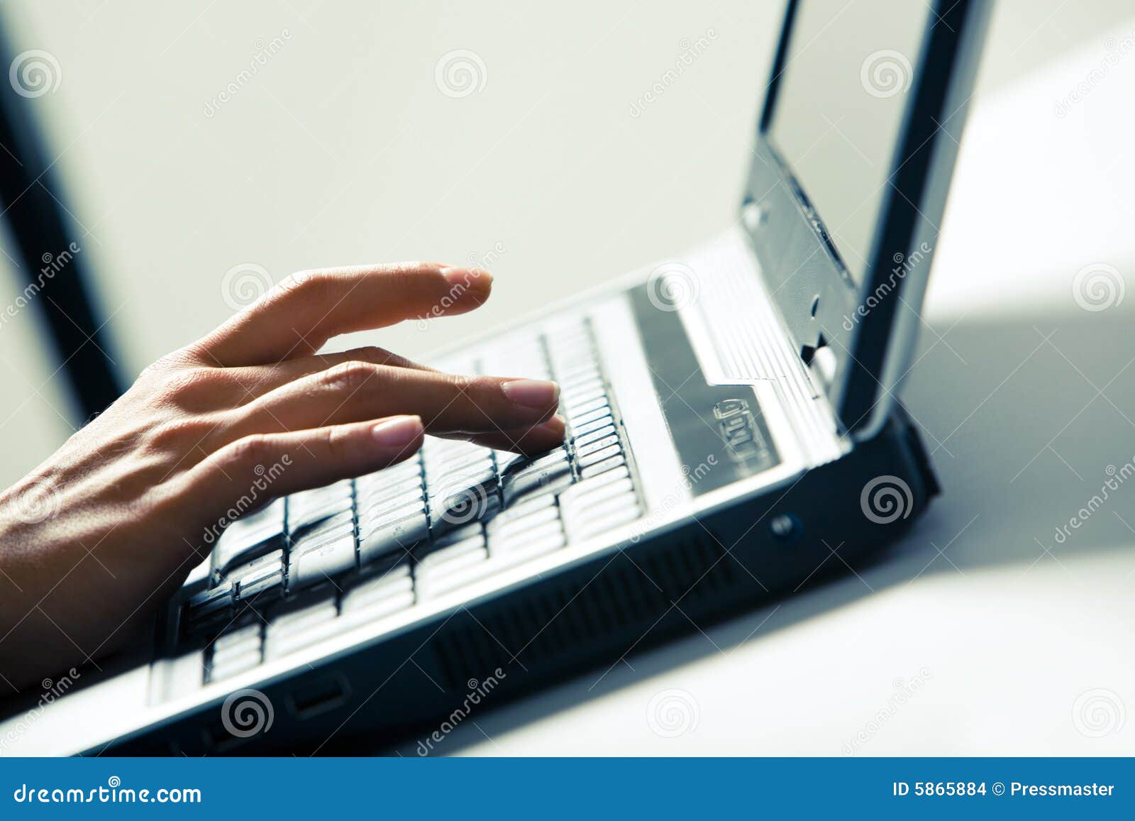 Typing stock photo. Image of input, nails, human, closeup - 5865884