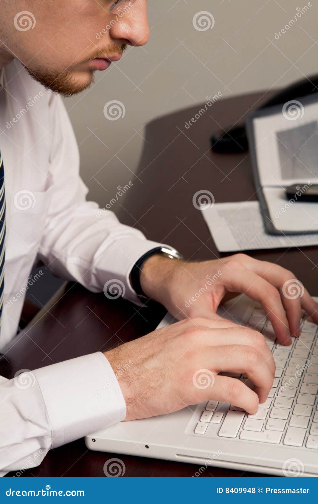 Typing stock photo. Image of employee, businessman, keypad - 8409948