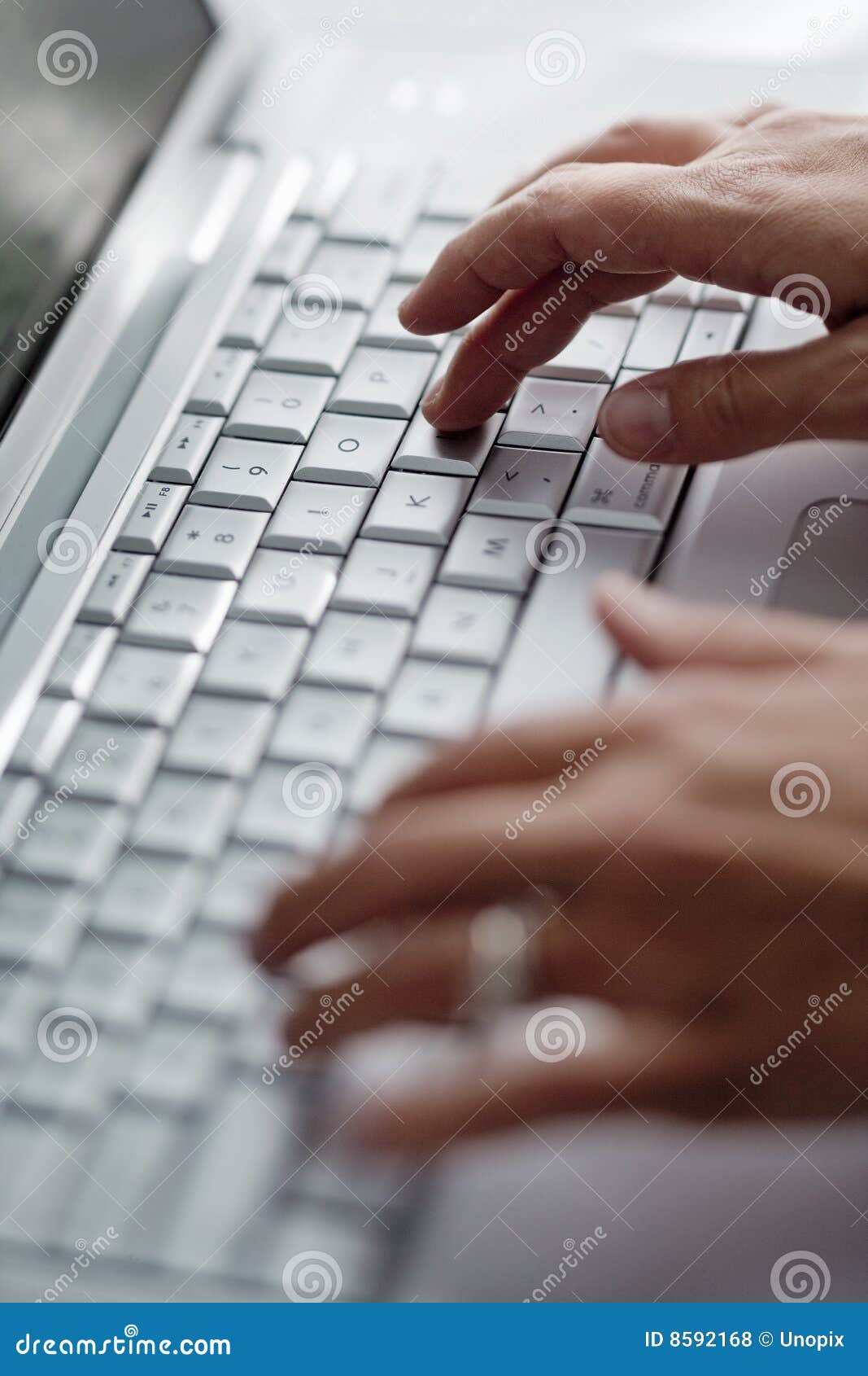 Typing stock photo. Image of equipment, objects, desktop - 8592168